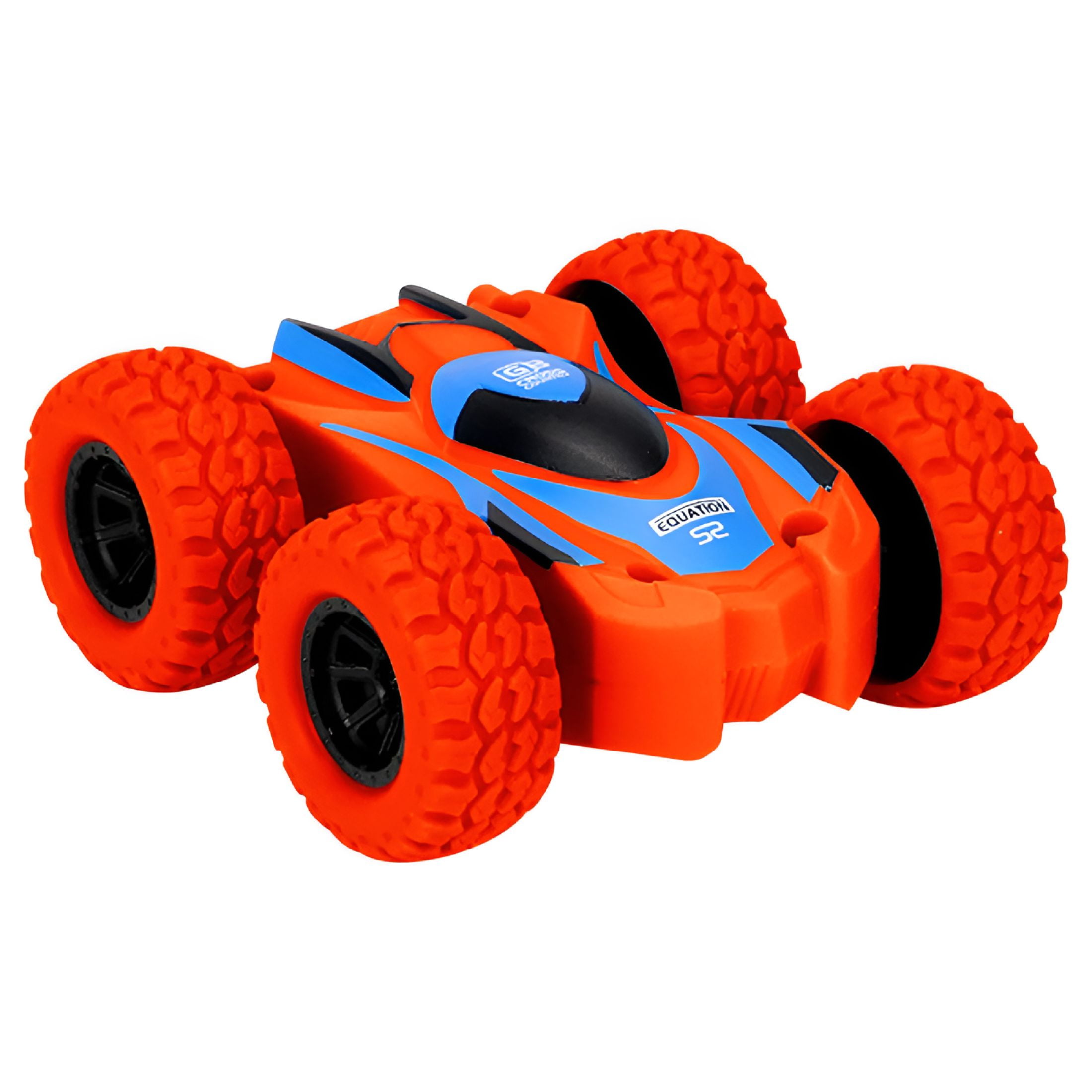 BESTSKY Newborn Toys Double-sided Inertial Car 360-degree Rotating Cross-country Stunt Toy Car ...