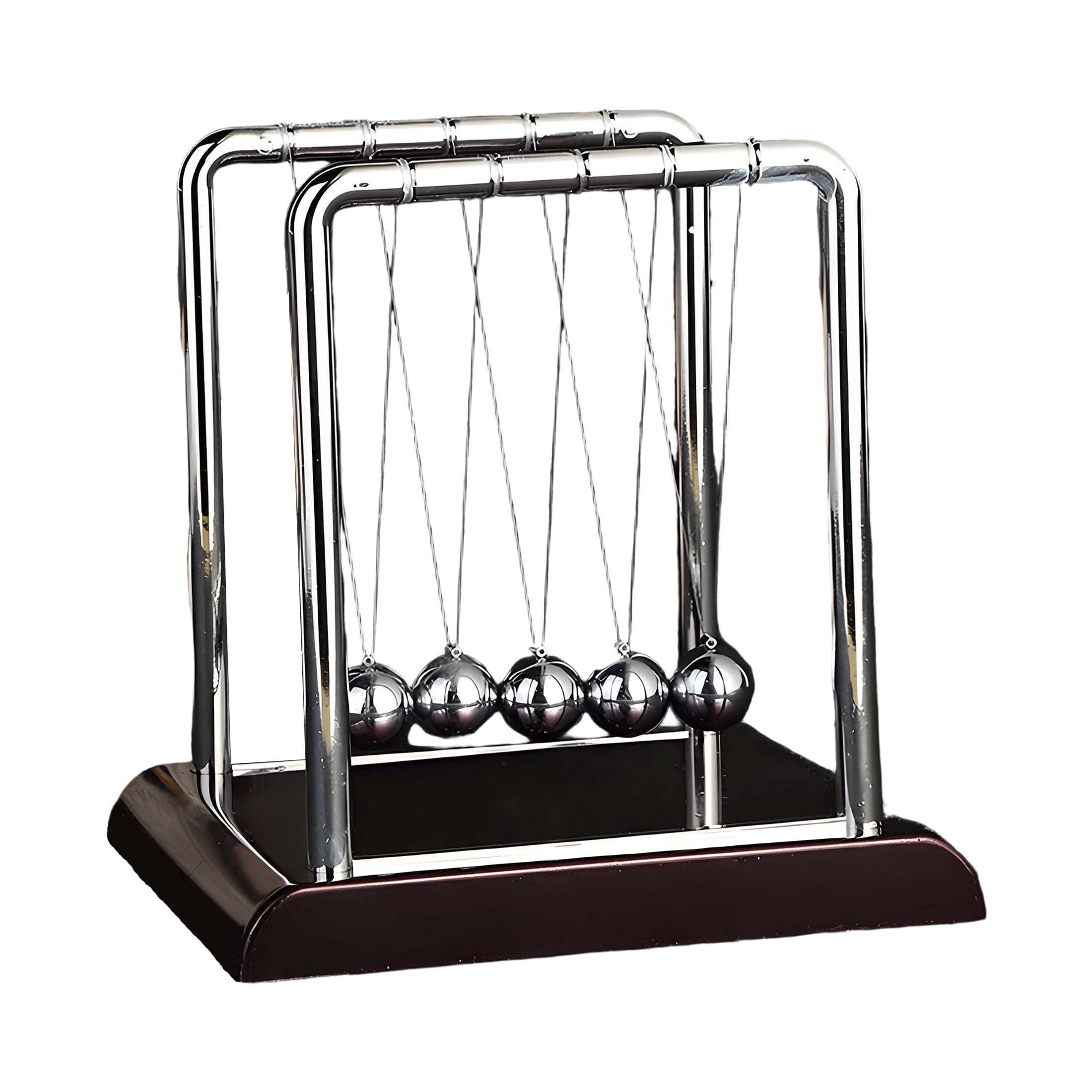 BESTSKY Newtons Cradle,Miniature Science Experiment Newtons Balls,Balanced Collision Balls ...