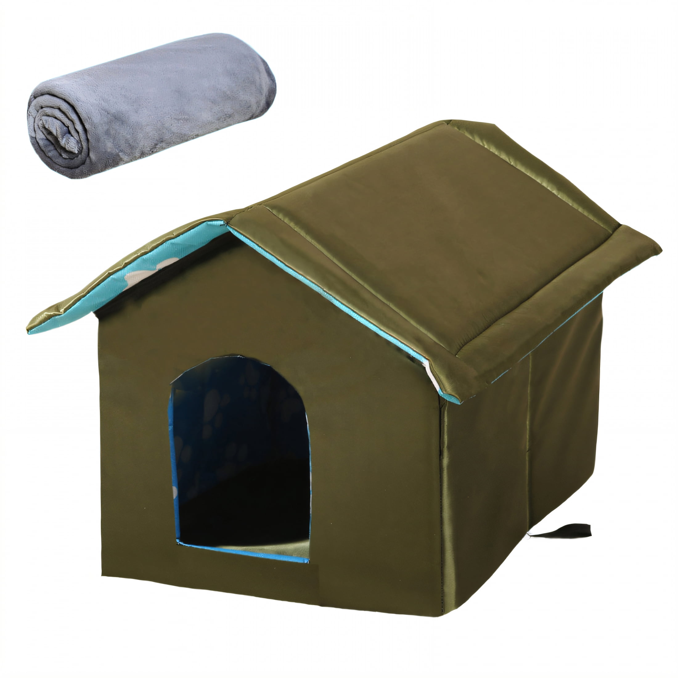 BESTSKY Outdoor Dog House,Waterproof Coating Indoor Dog House,Loop ...