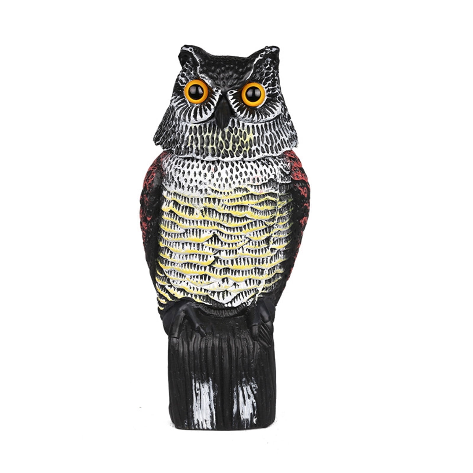 BESTSKY Owl Decoys to Scare Birds Away,Realistic Rotating Head Owl for ...