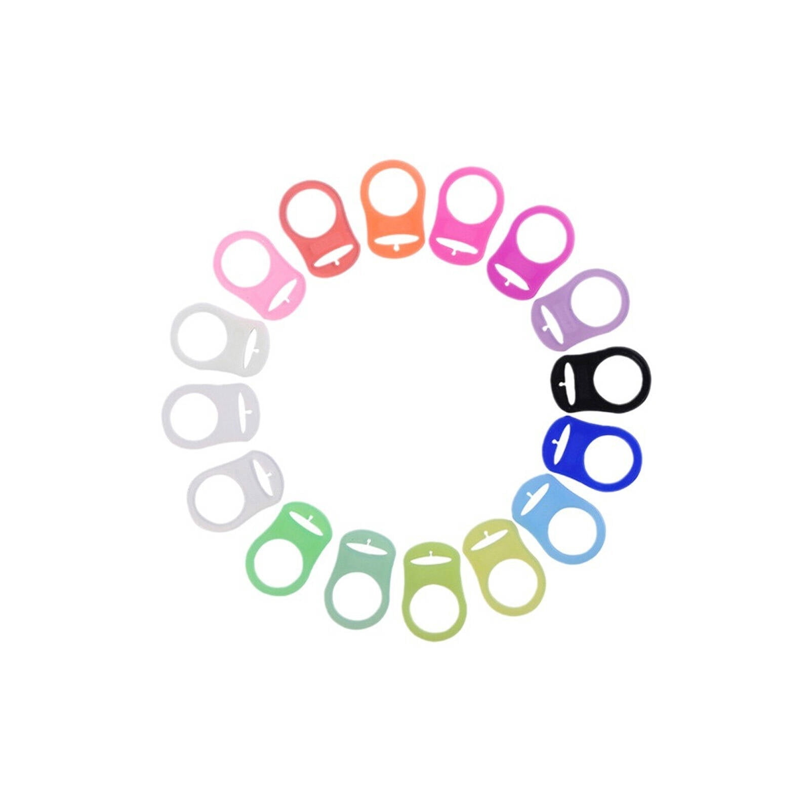 BESTSKY Paci Clips,Safe Standards Pacifier Holder,Comfortable Fit ...