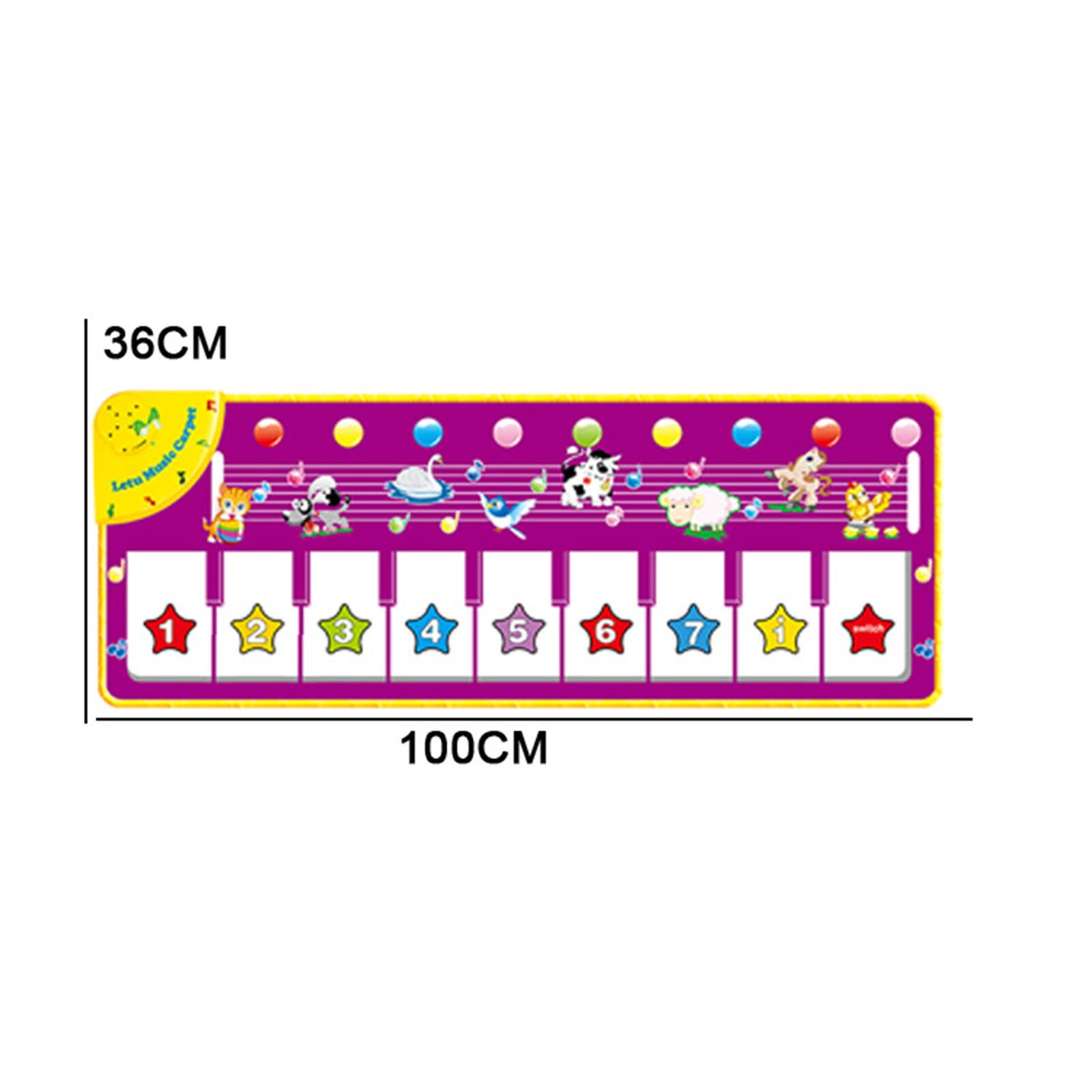 BESTSKY Piano Mat,Dance Fun Keyboard Play Mat,Music Enlightenment ...