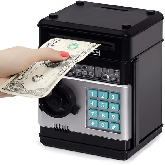 BESTSKY Piggy Bank Cash Coin Can ATM Bank Electronic Coin Money Bank ...