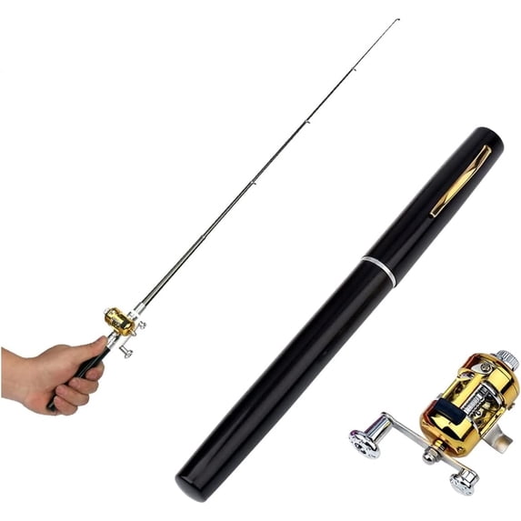 BESTSKY Pocket Size Fishing Rod - Pen Fishing Pole and Reel Combo ...
