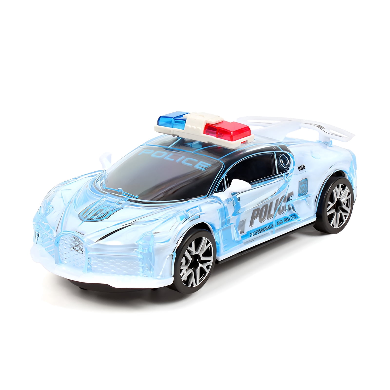BESTSKY Police Car Toy,Omni-Wheel Design Police Car,Easy Maneuver Truck ...