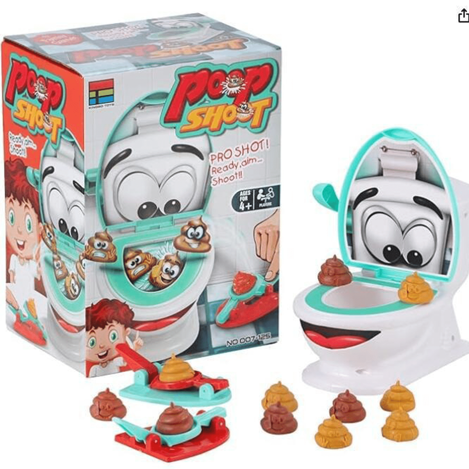 BESTSKY Poop Game toilet-Shaped Prank Shoot The Poop Game for Kids ...