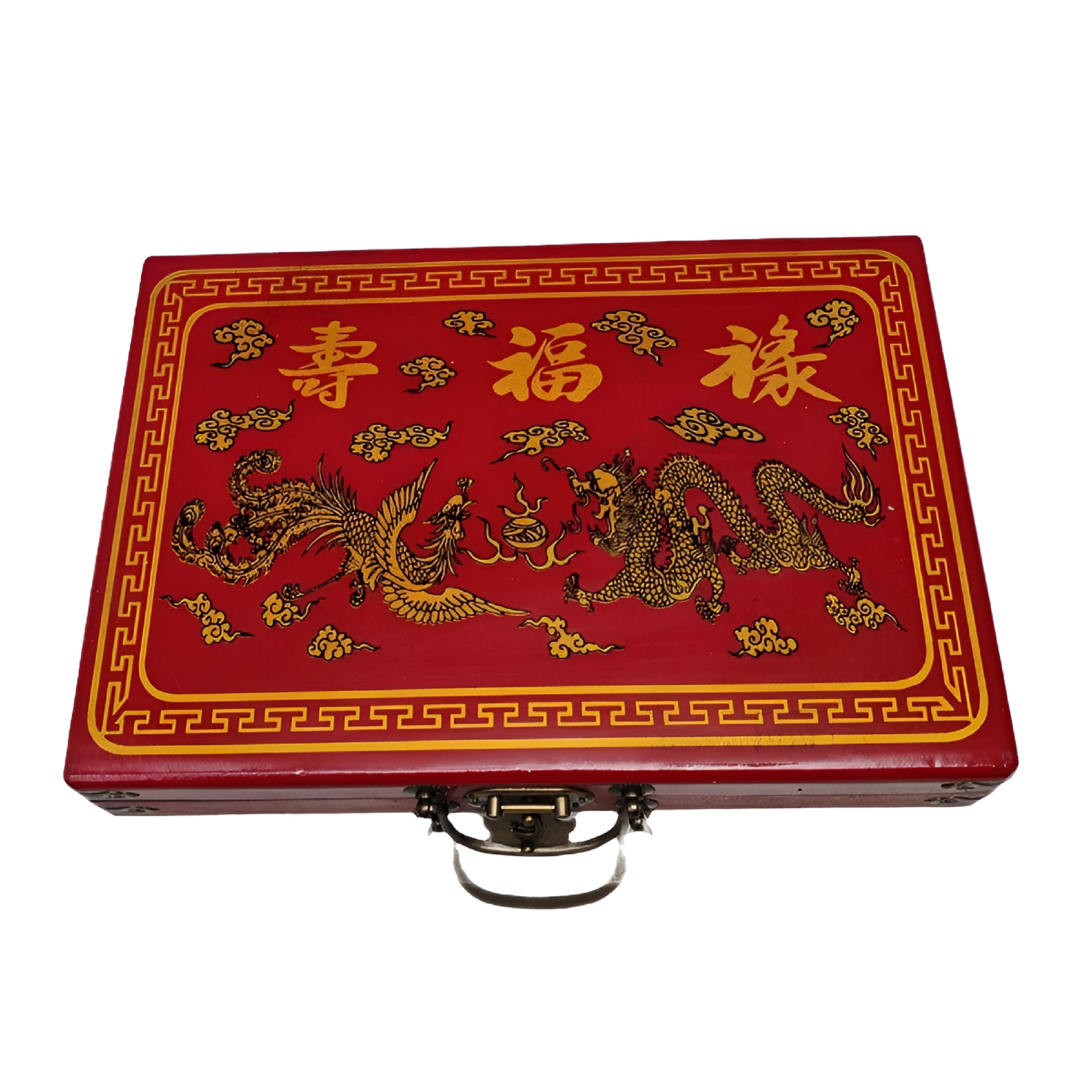 BESTSKY Portable Small Mah Jong Game Set Chinese Traditional Mahjong ...