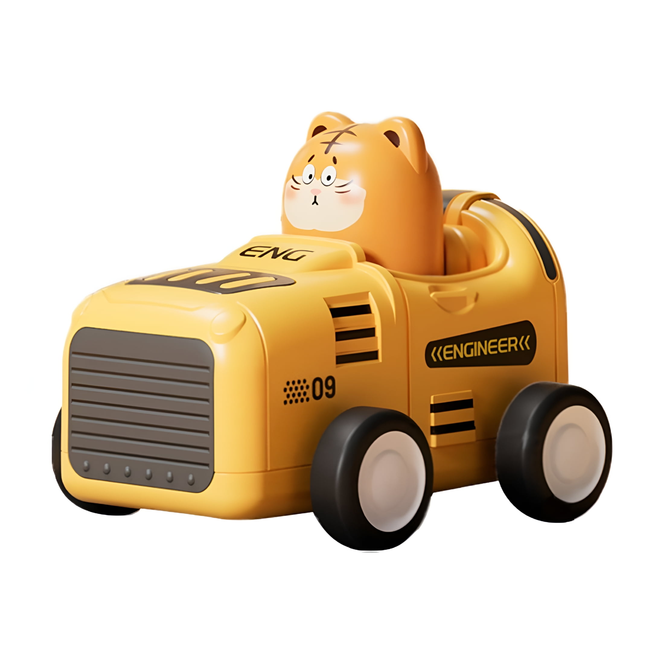 BESTSKY Press Go Car Toys for Toddlers 1-3, Baby Animal Race Cars ...