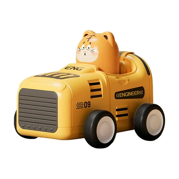 BESTSKY Press Go Car Toys for Toddlers 1-3, Baby Animal Race Cars ...