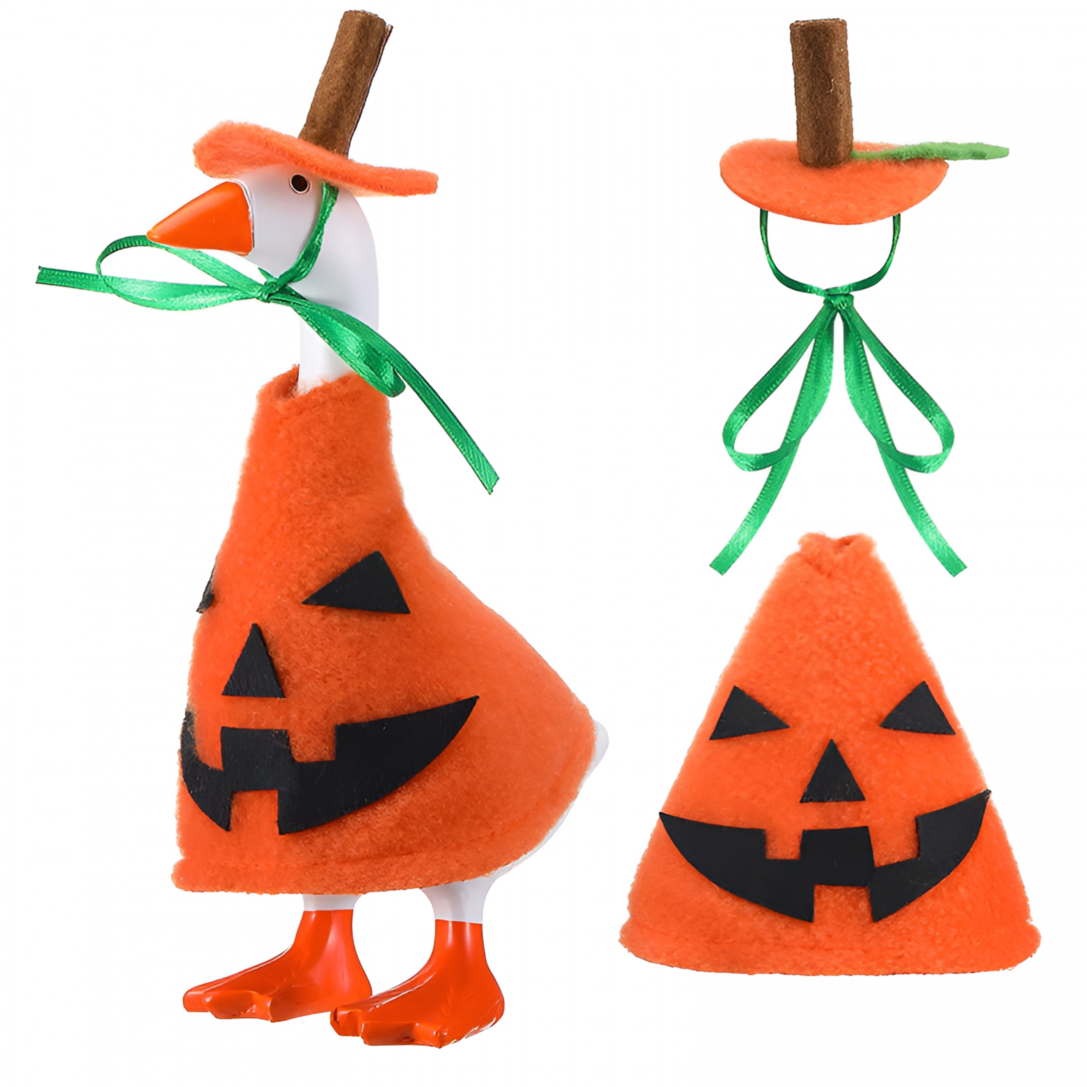 BESTSKY Pumpkin Goose Costume 7 Inch Desk Goose Outfit Halloween Cute ...