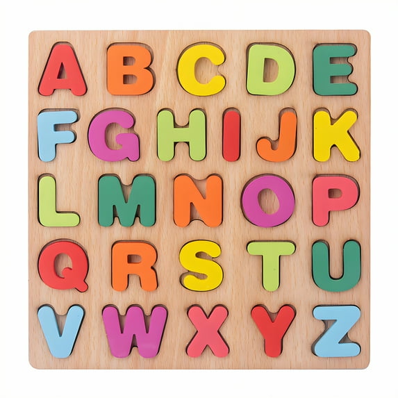 BESTSKY Puzzle Board,Alphabet Number Puzzle Toddler Puzzles,Shape ...