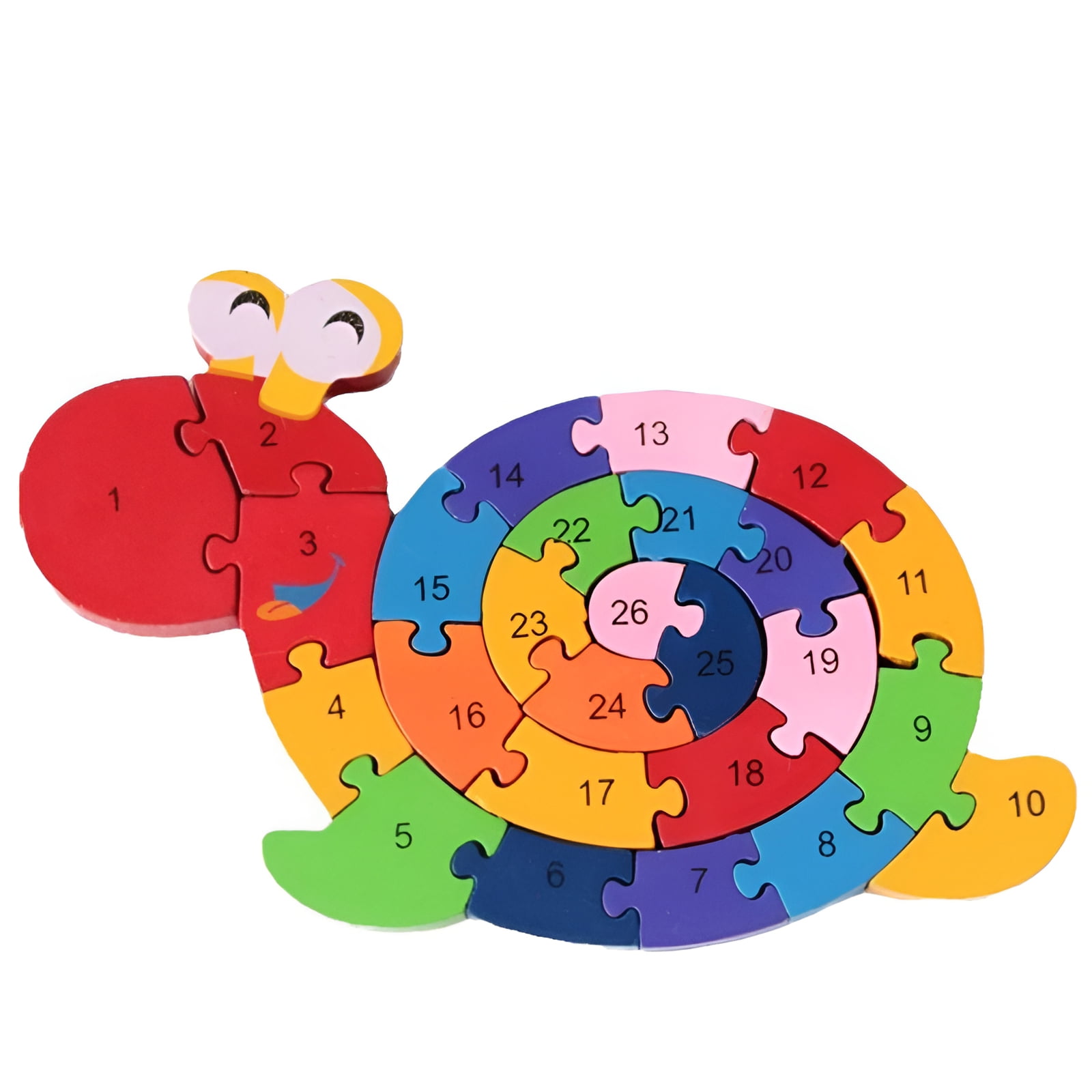 BESTSKY Puzzle Board,Snail Puzzle Design Alphabet Puzzle,Colorful and ...