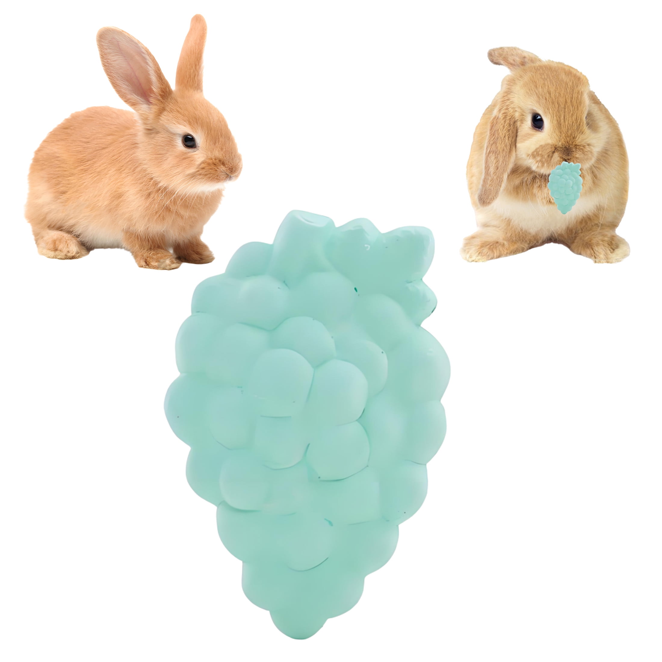 BESTSKY Rabbit Toys,Grape Shape Bunny Toys,Teeth Grinding Rabbit Chew ...
