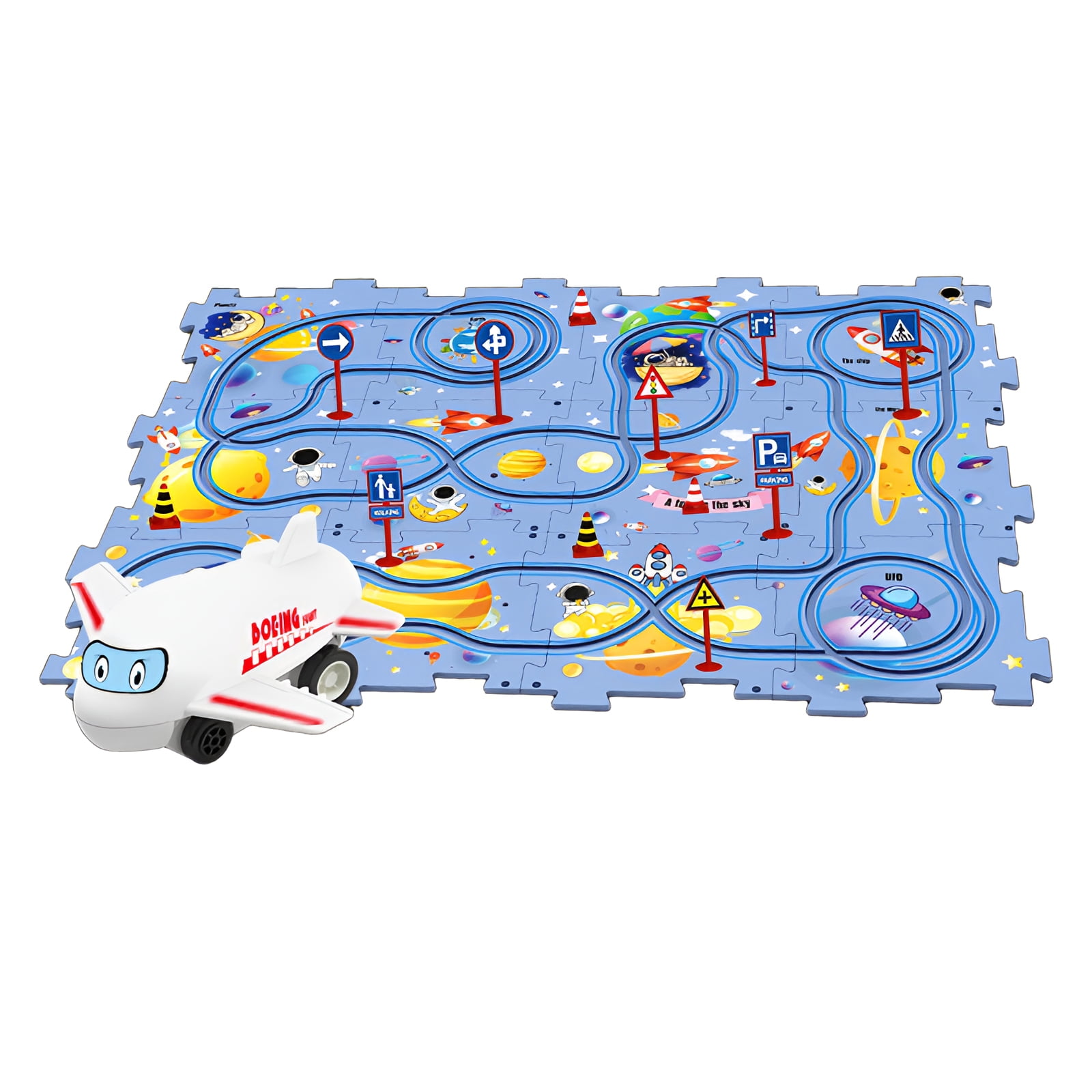 BESTSKY Race Tracks for Kids Ages 4-8,City Map Racing Tracks for Kids ...