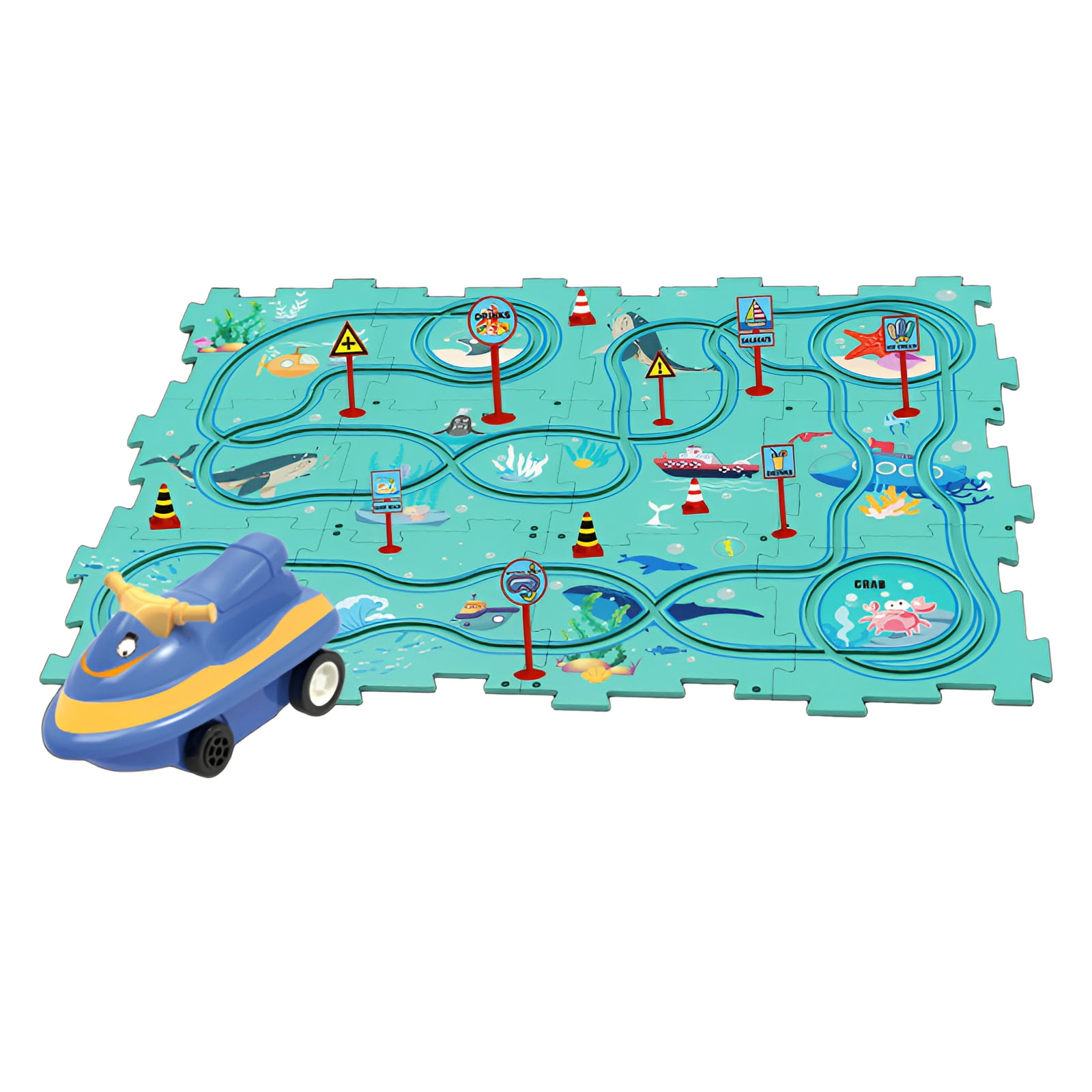 BESTSKY Race Tracks for Kids Ages 4-8,Creative City Building Racing ...