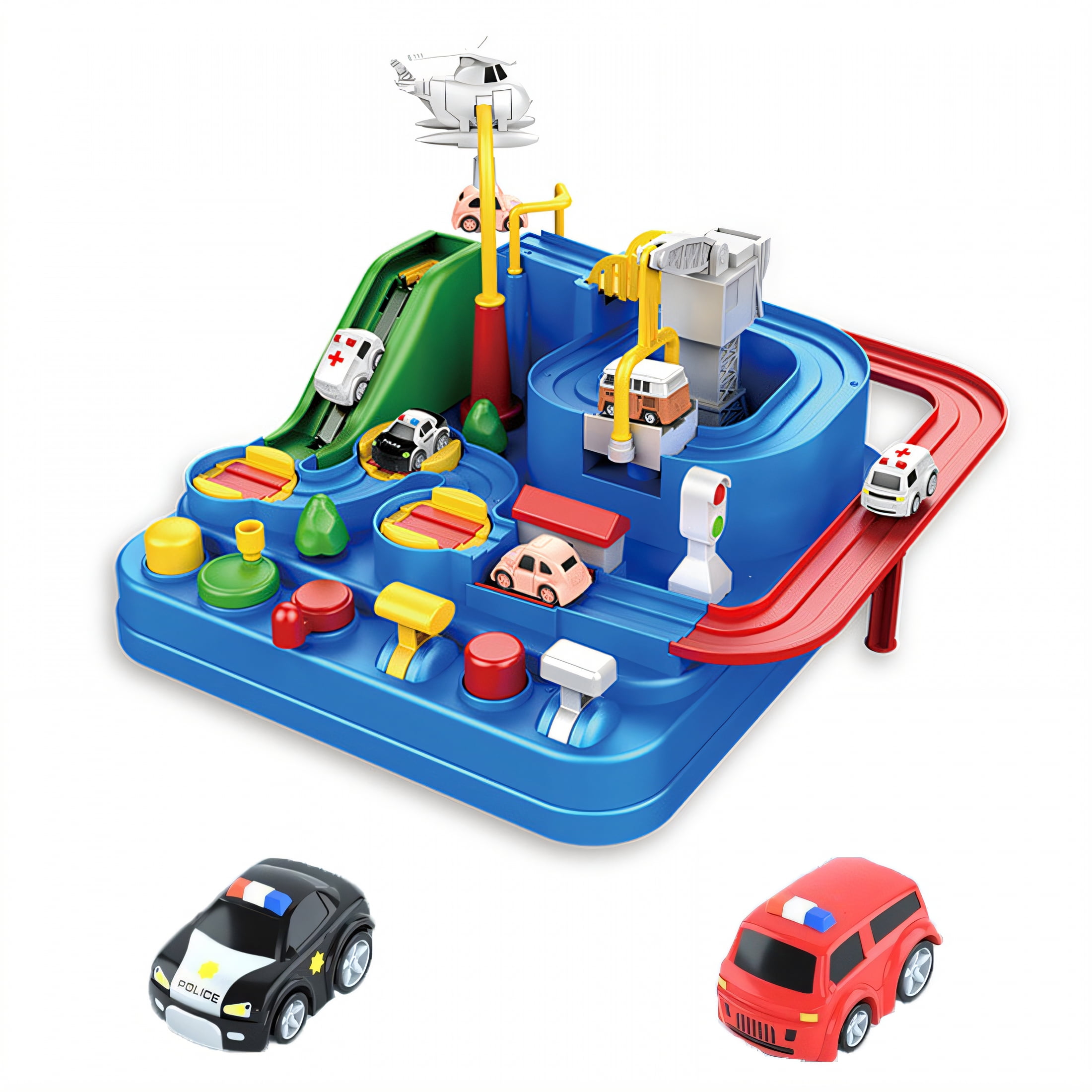 BESTSKY Race Tracks for Kids Ages 4-8,Holistic Development Kids Car ...