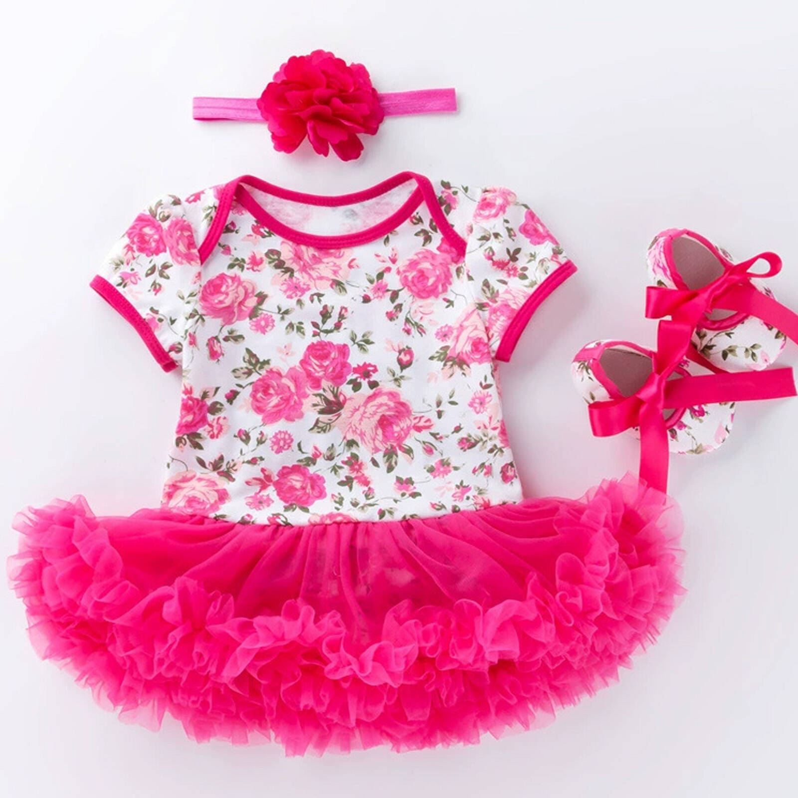 BESTSKY Reborn Doll Clothes Rose Pattern 20 Inch Baby Doll Clothes One BESTSKY Reborn Doll Clothes Rose Pattern 20 Inch Baby Doll Clothes One
