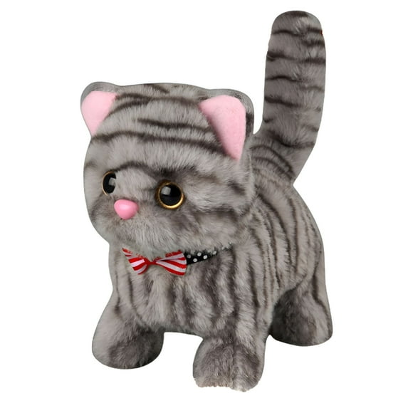 BESTSKY Robot Cat - Lifelike Walking, Biting & Meowing Interactive ...
