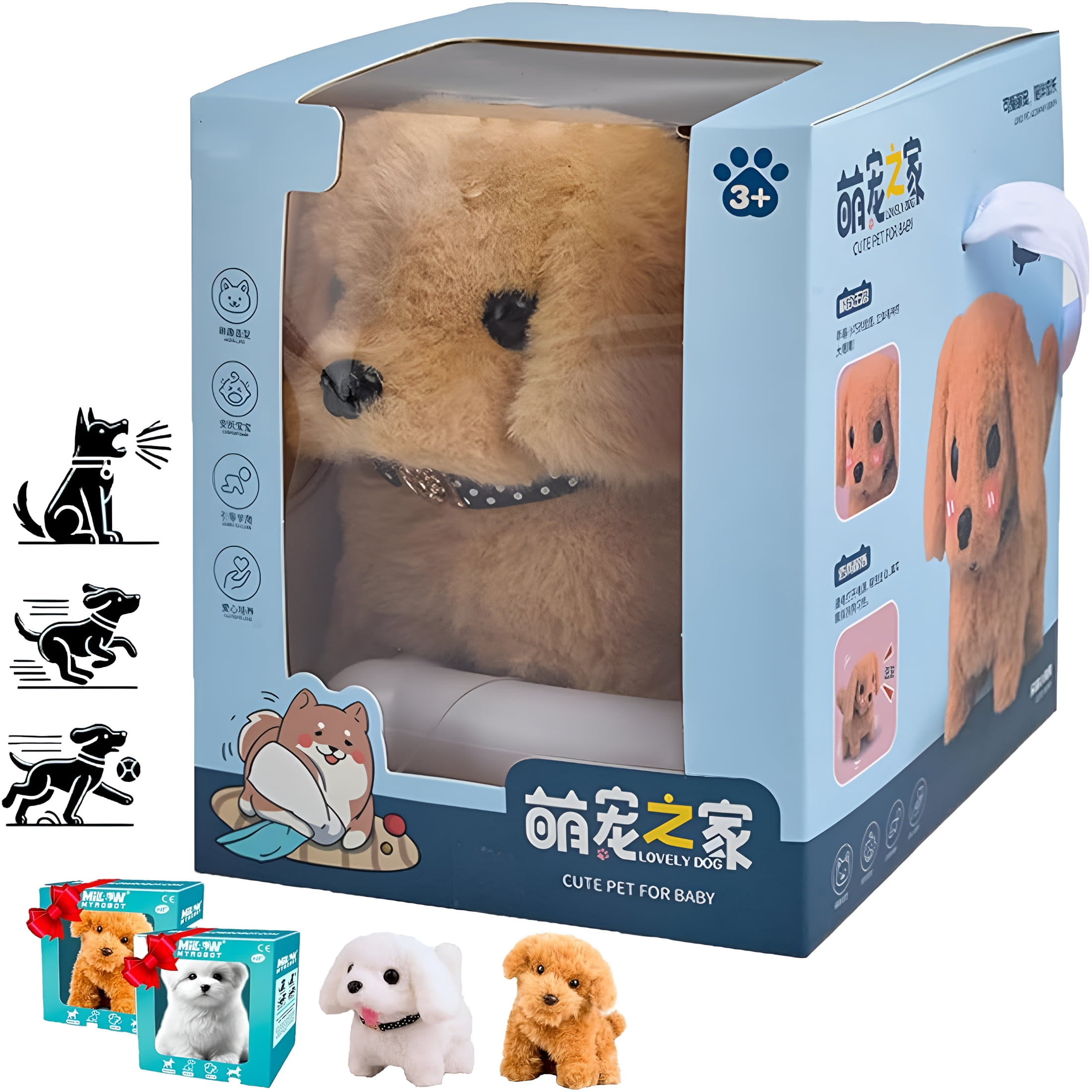 BESTSKY Robot Puppy,My Realistic Robot Puppy,Interactive Plush Pet Kids ...