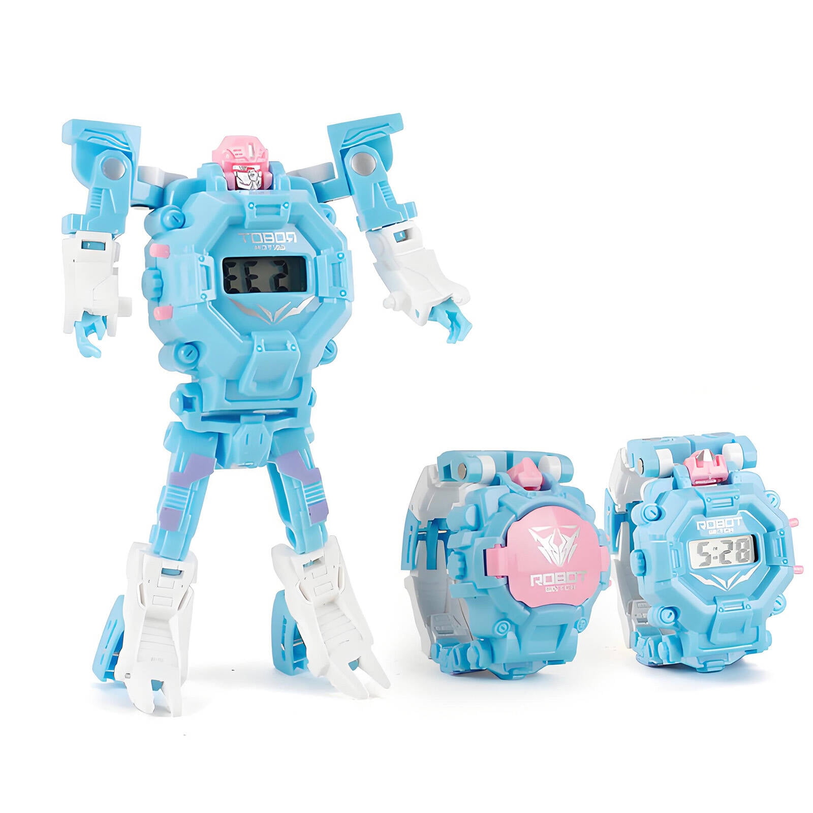 BESTSKY Robot Toys Flexible Joints Hero Watch Robot Toy Cool Watch ...