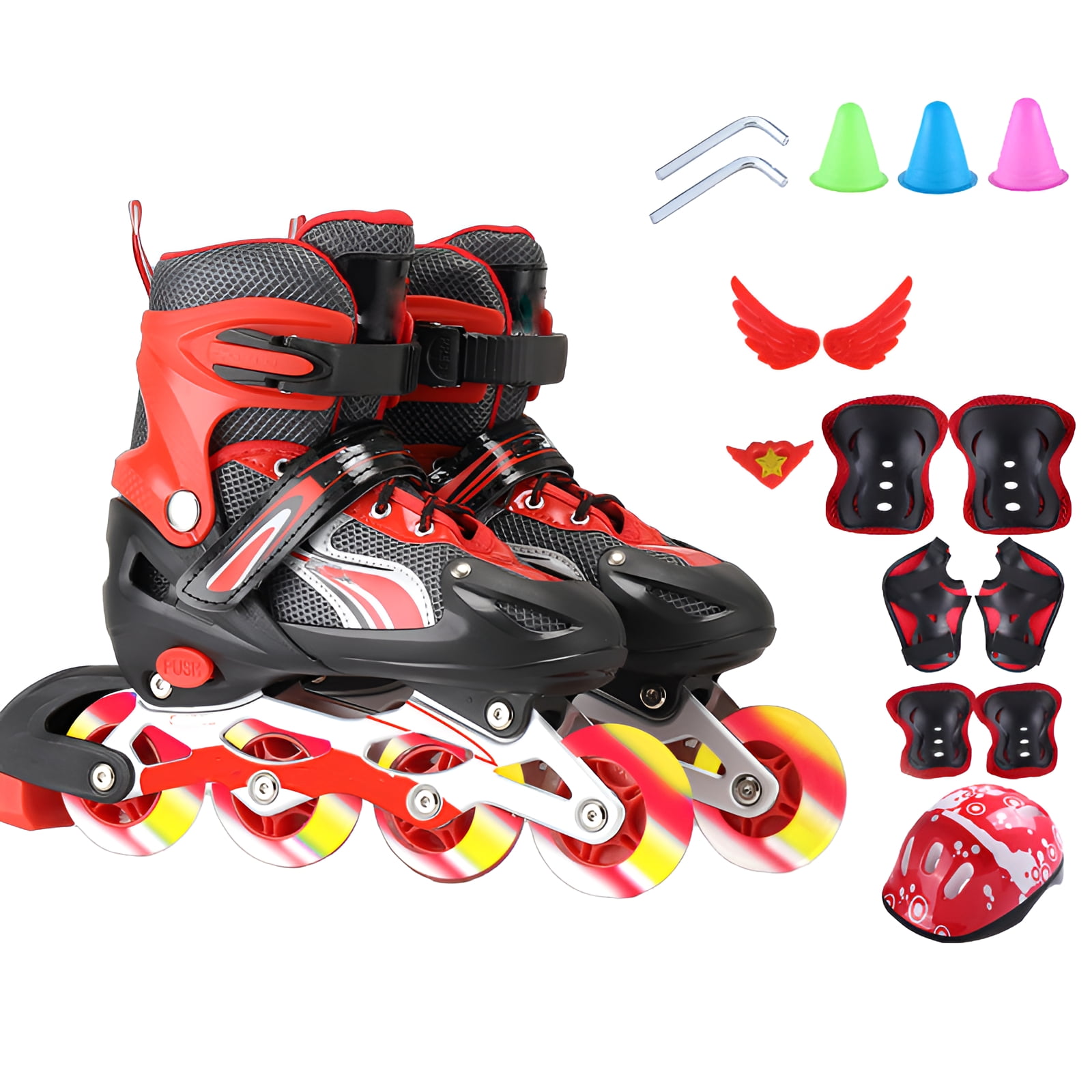 BESTSKY Roller Skates,Reinforced Frame System Strong Stability Patines ...