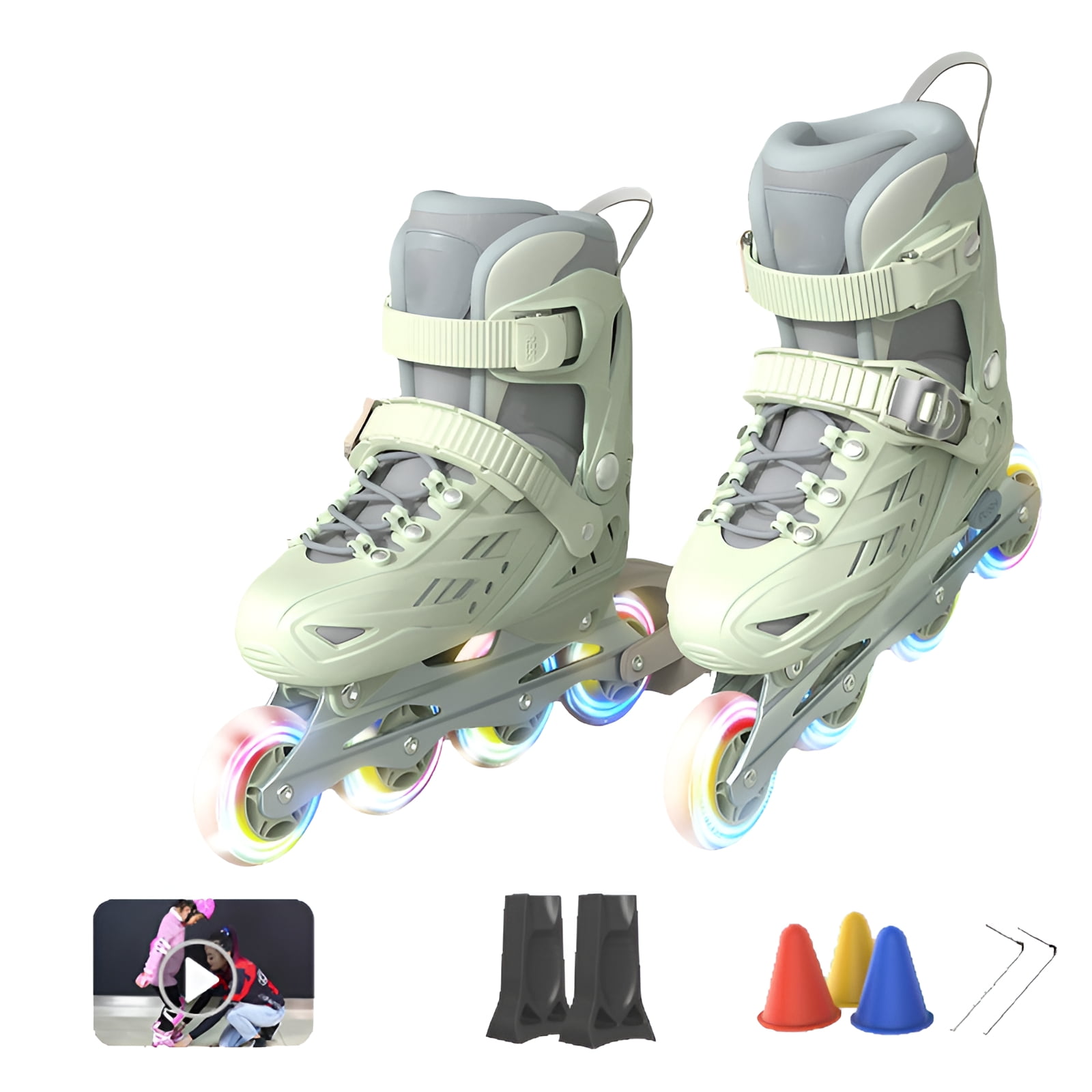 BESTSKY Roller Skates,Shock-Control Mechanism Stress Mitigation Patines ...