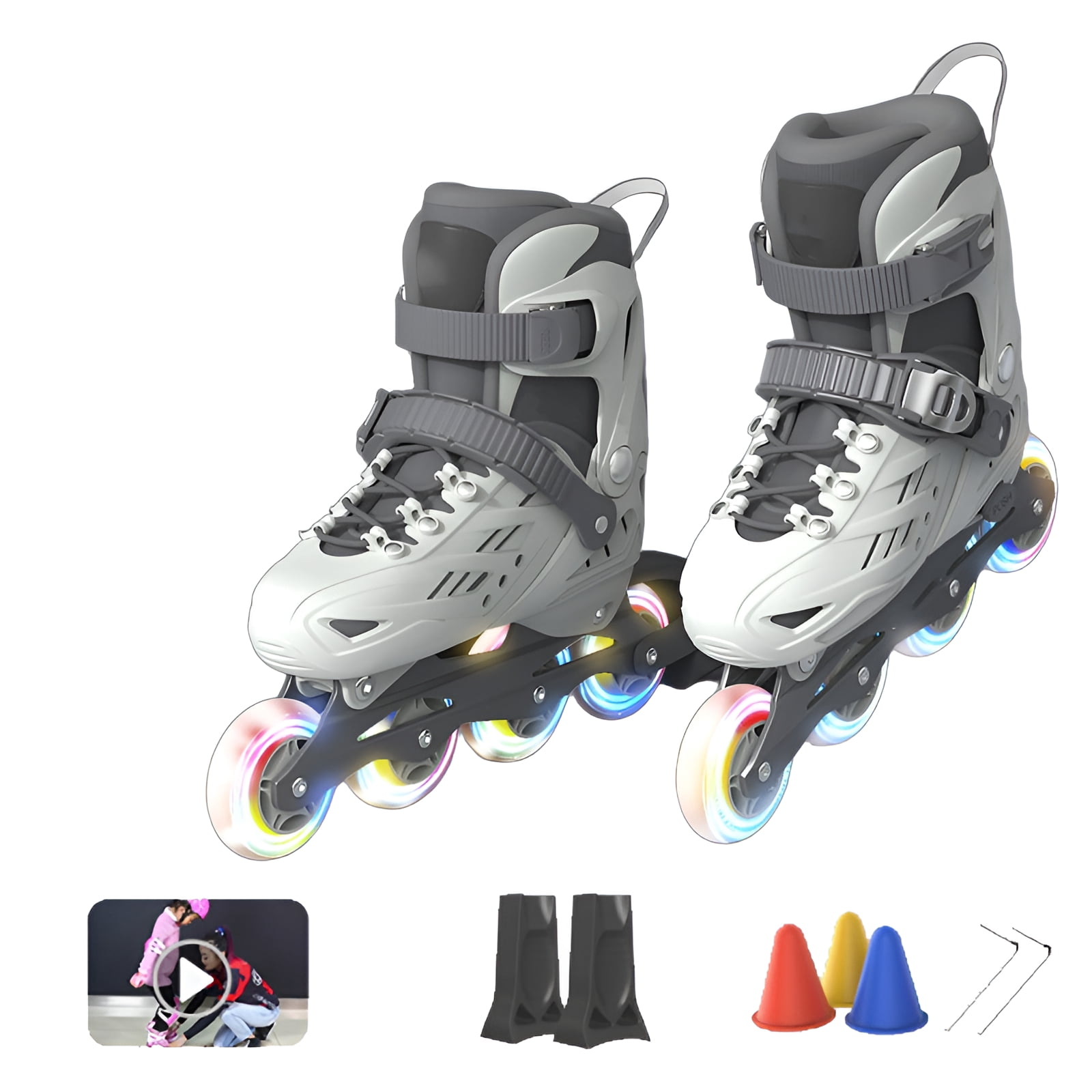 BESTSKY Roller Skates,Shock-Control Mechanism Stress Mitigation Patines ...