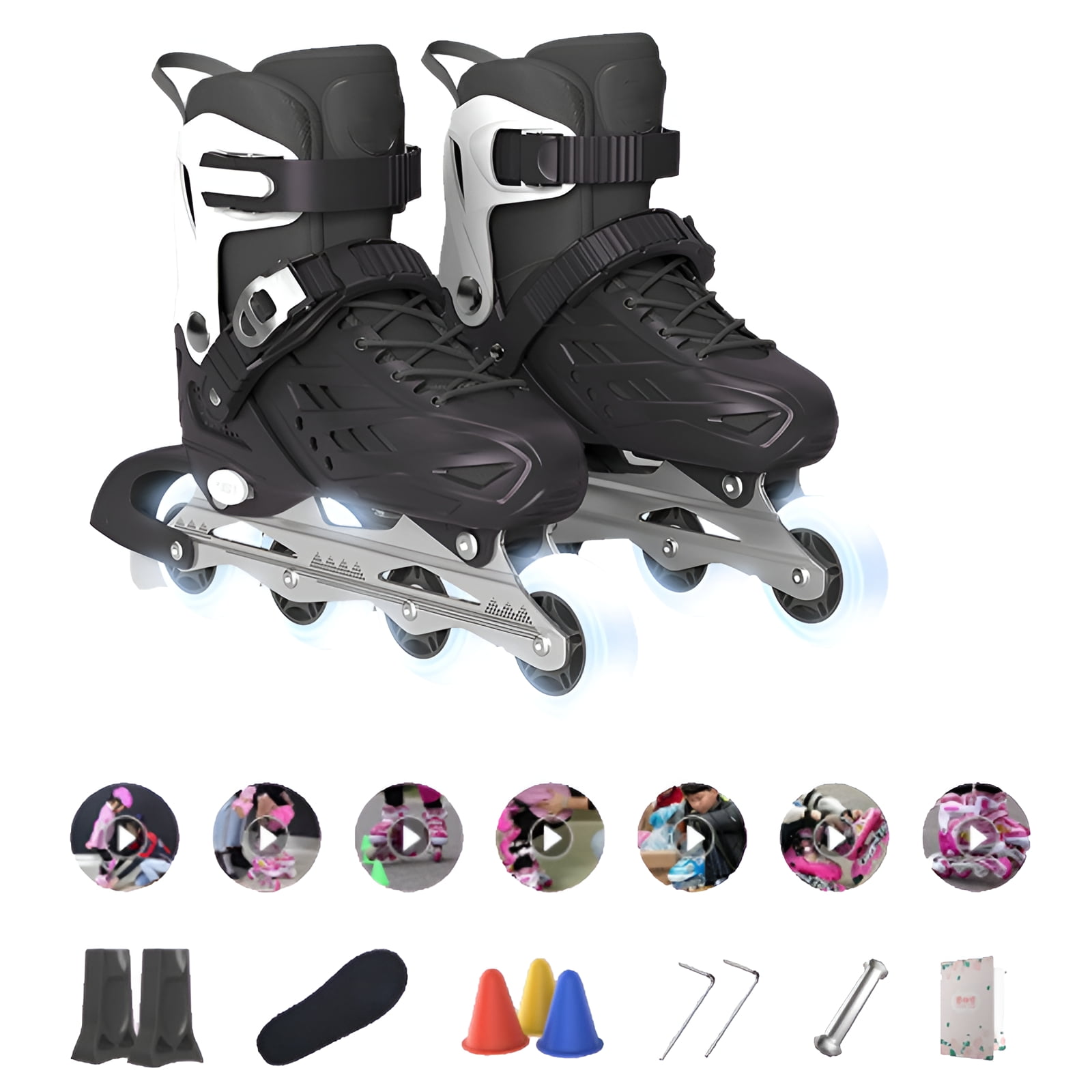 BESTSKY Roller Skates,Shock-Control Mechanism Stress Mitigation Patines ...