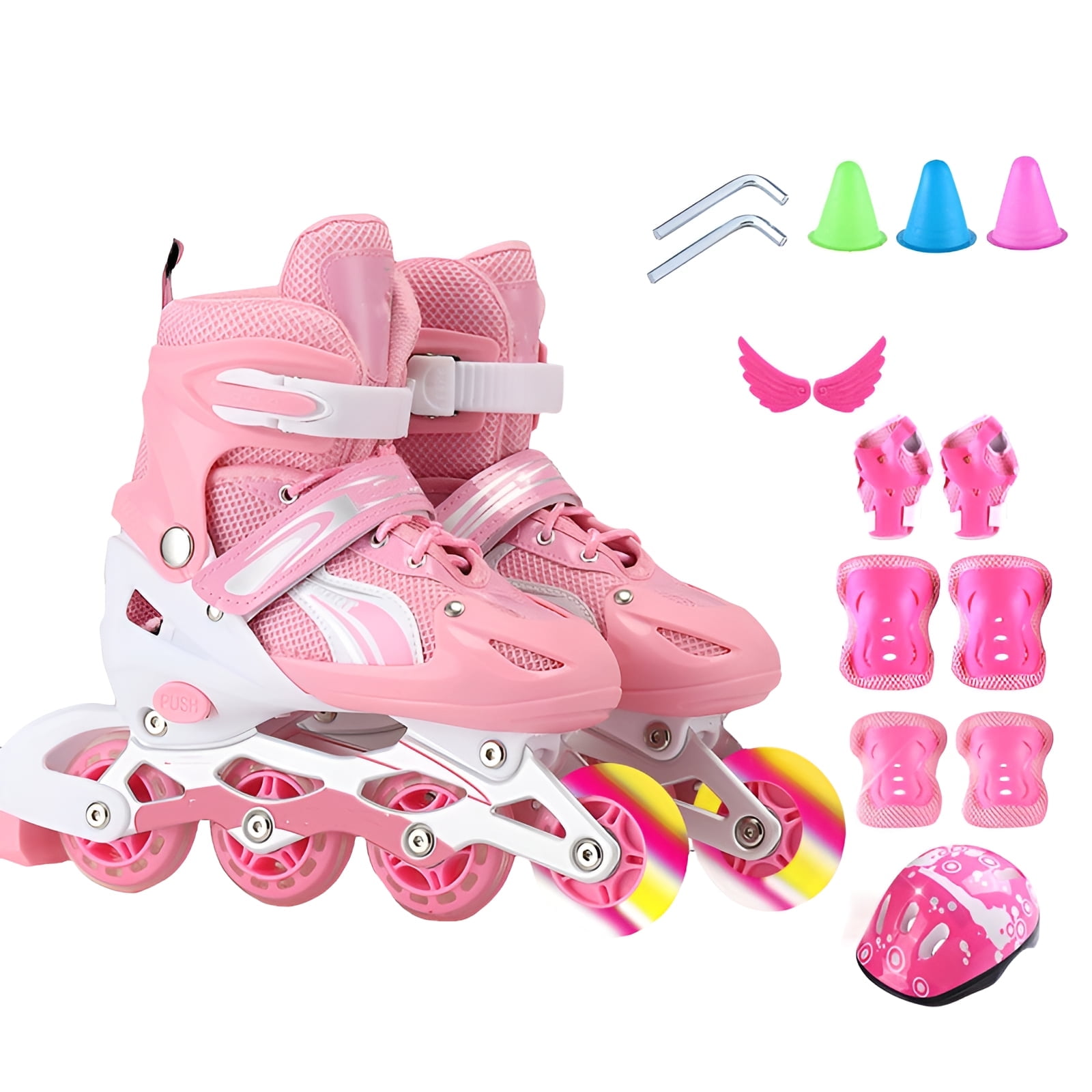 BESTSKY Roller Skates,Shockproof Construction Model Secure Positioning ...