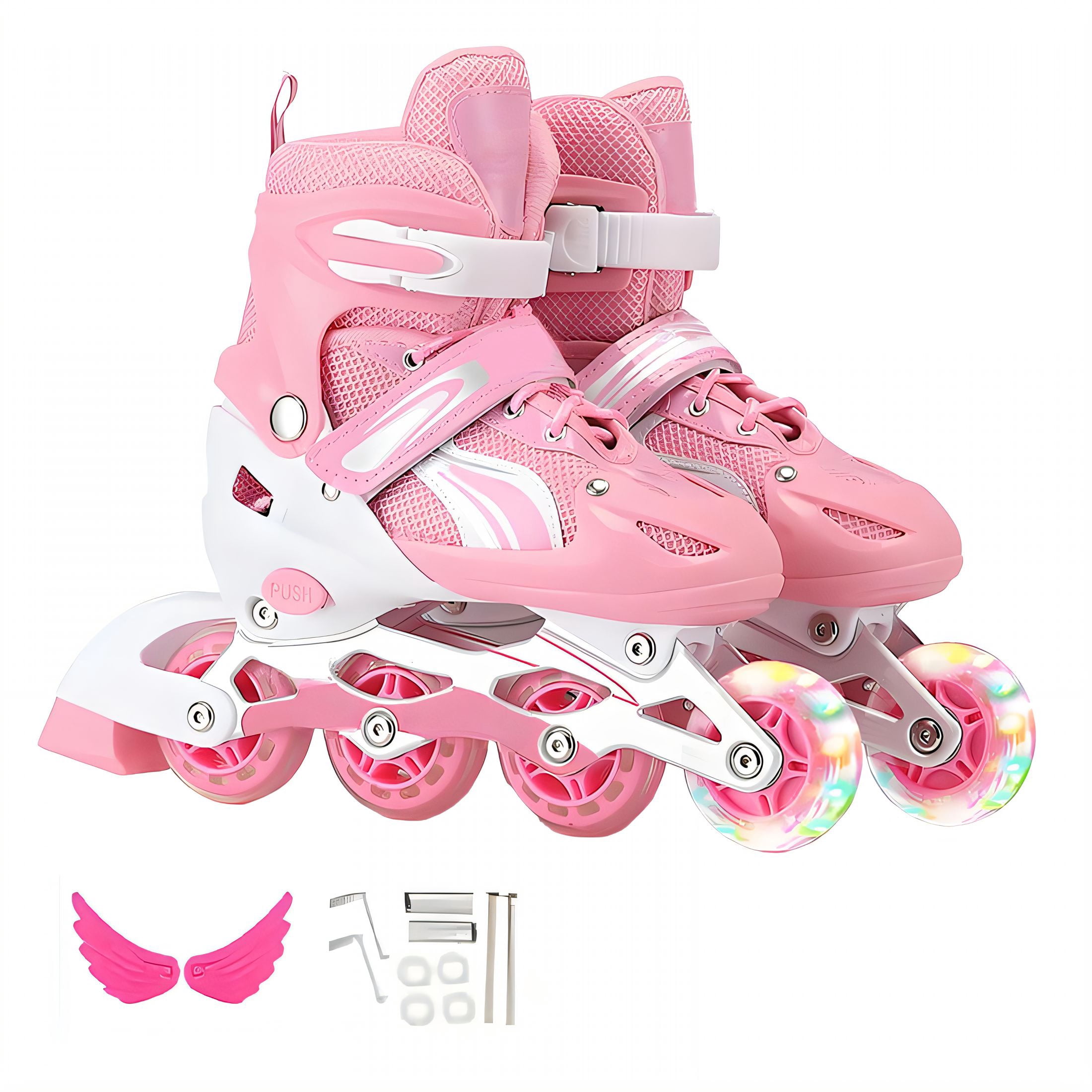 BESTSKY Roller Skates,Smooth-Finish Synthetic Hide Patines Para Ninas ...
