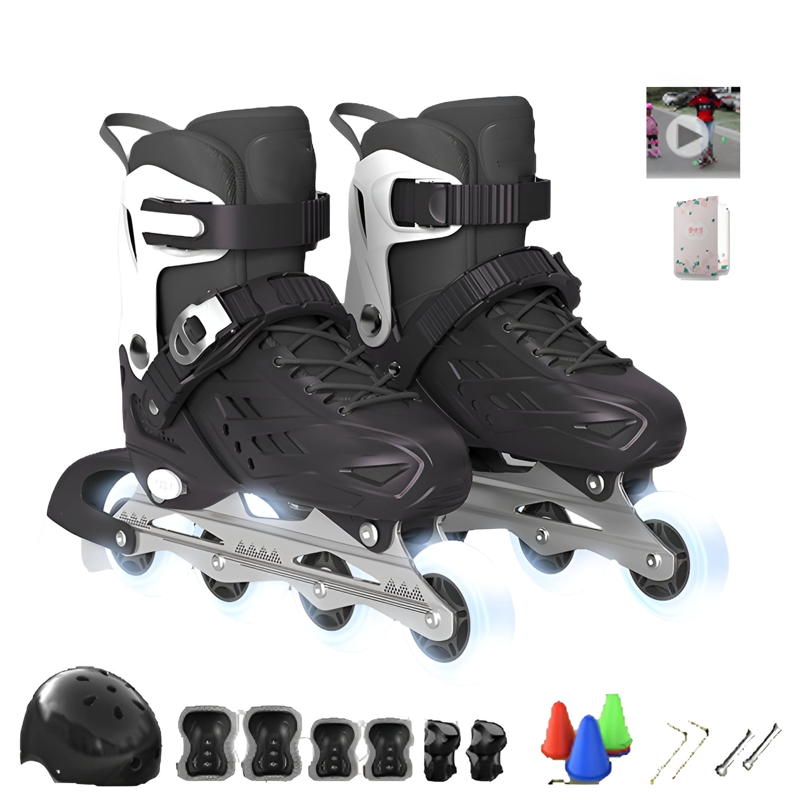 BESTSKY Roller Skates,Strong-Body Layout Consistent Firmness Inline ...