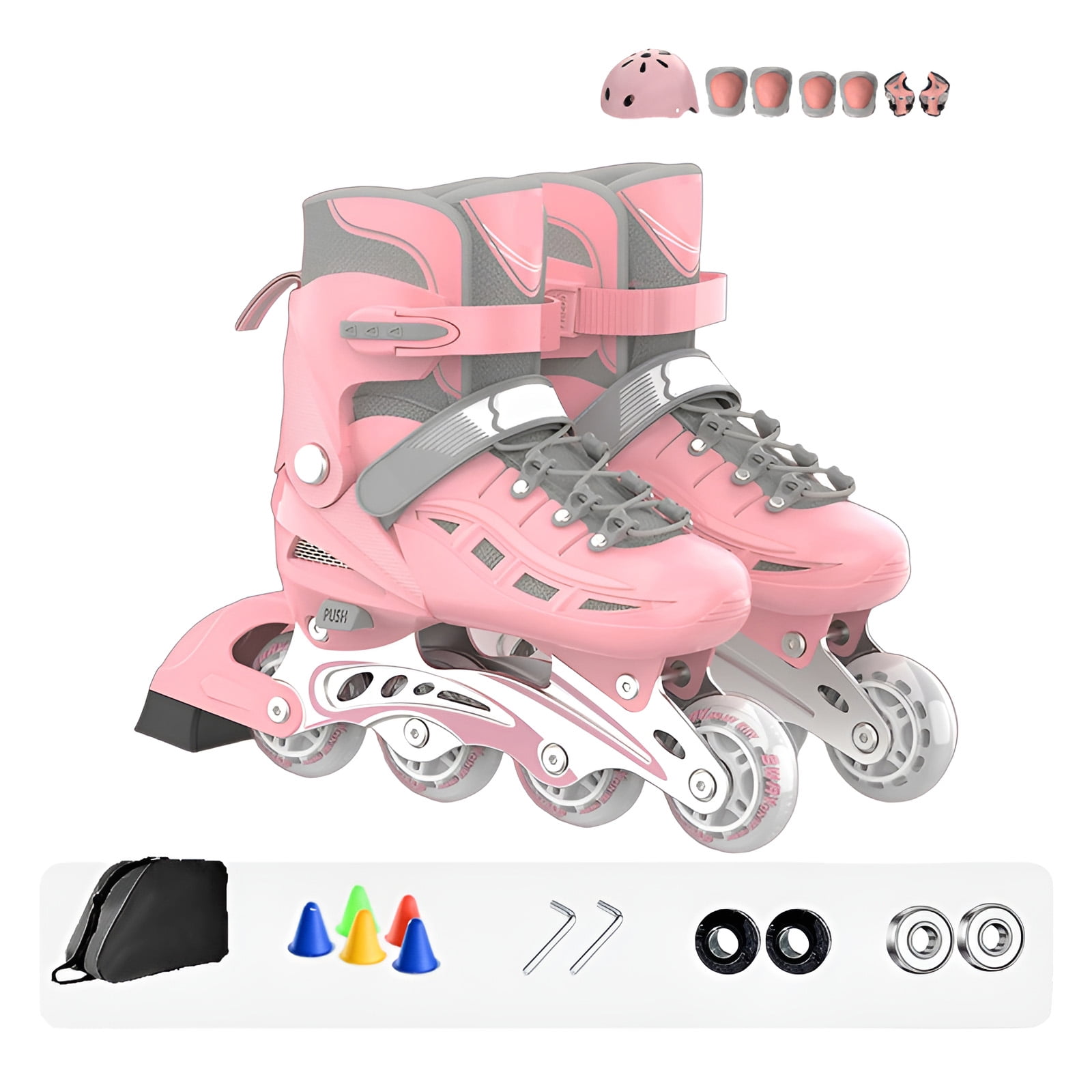 BESTSKY Roller Skates,Sturdy Framework Enhanced Balance Patines Para ...