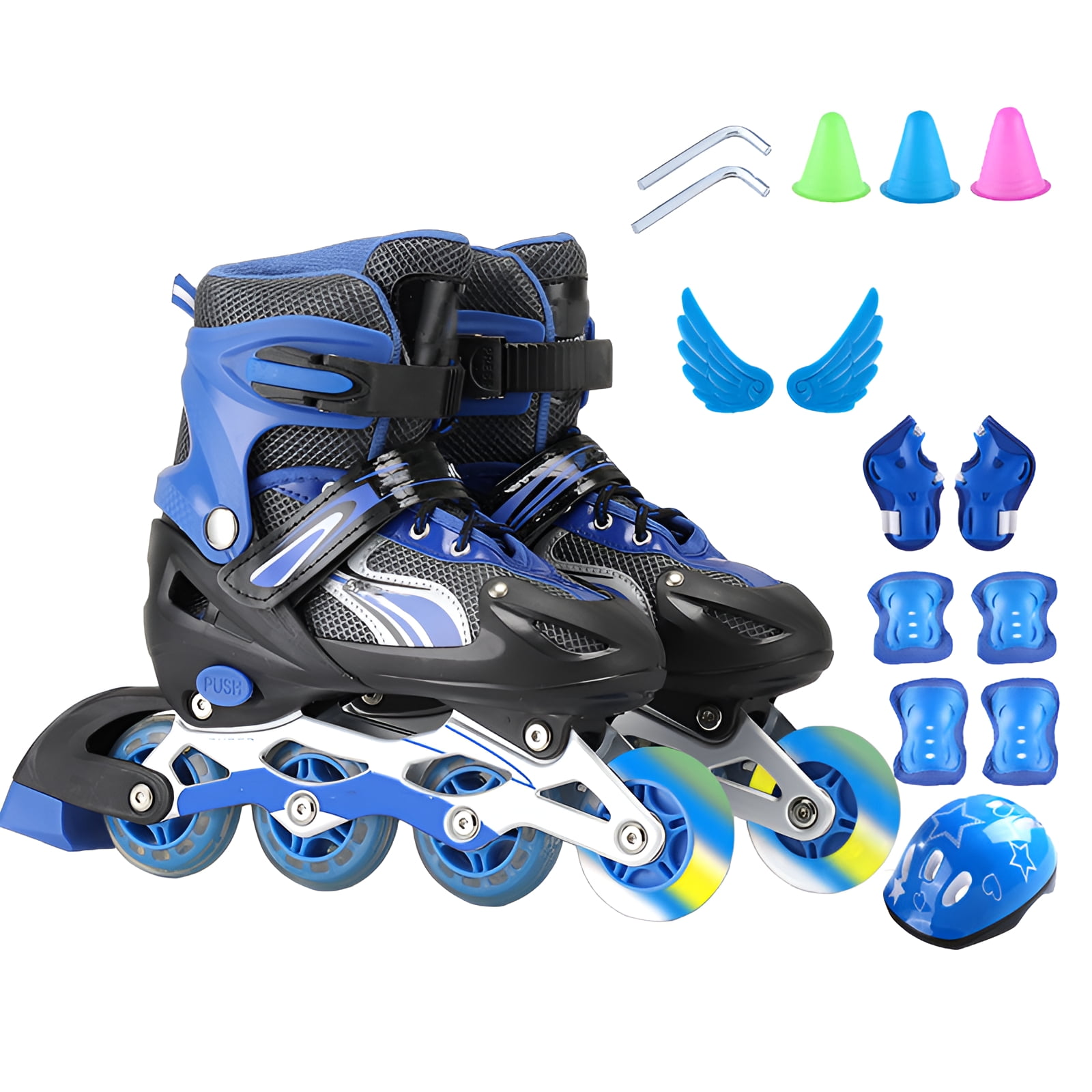 BESTSKY Roller Skates,Vibration-Dampening Layout Impact Control Patines ...