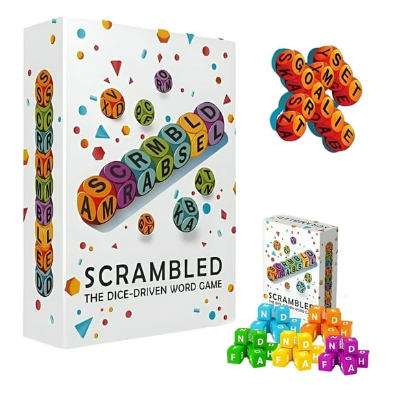 BESTSKY Scrambled Dice Game, Shuffling The Dice-Driven Word Games for 1 ...