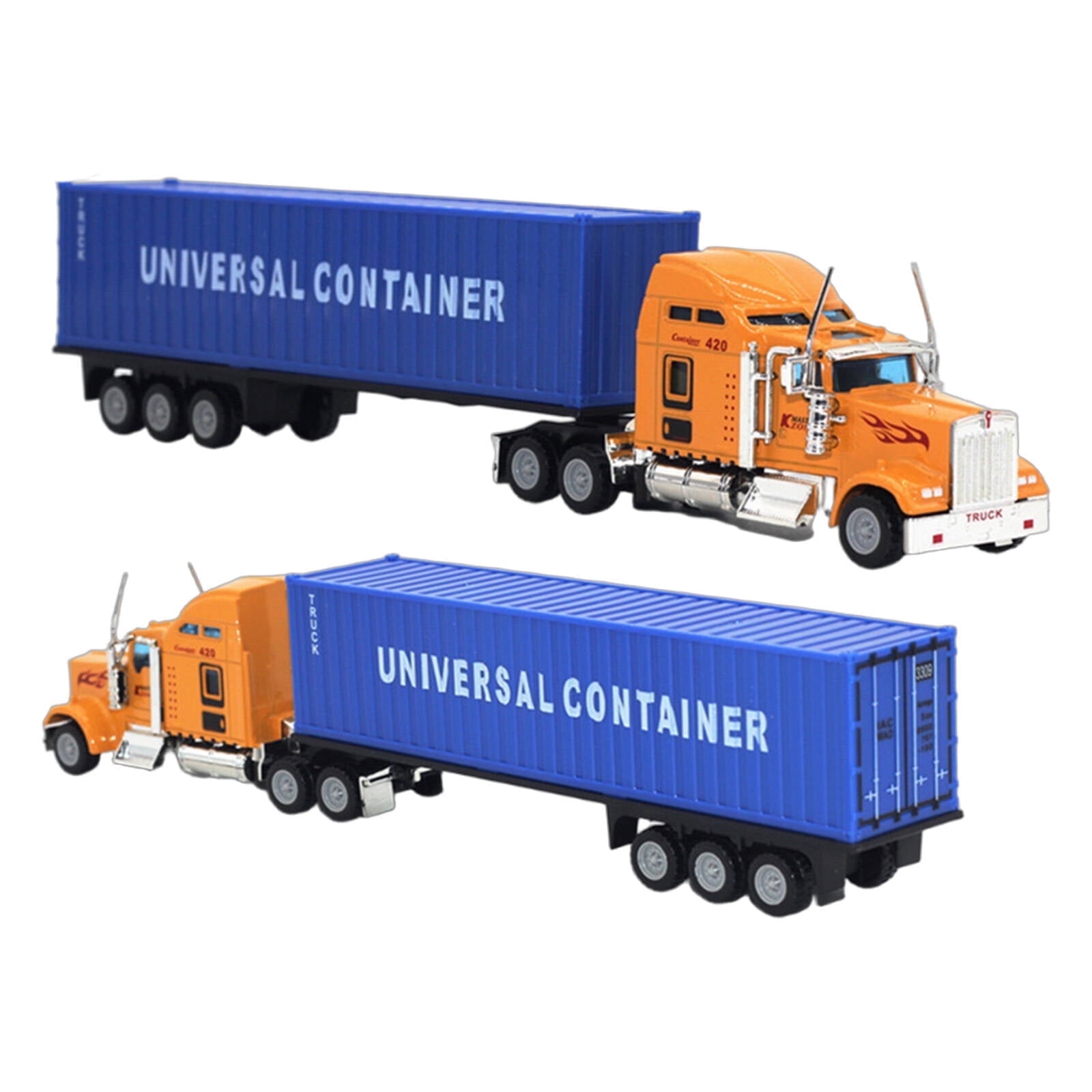 BESTSKY Semi Truck Toys for Boys Pull Back and Move forward Die Cast ...