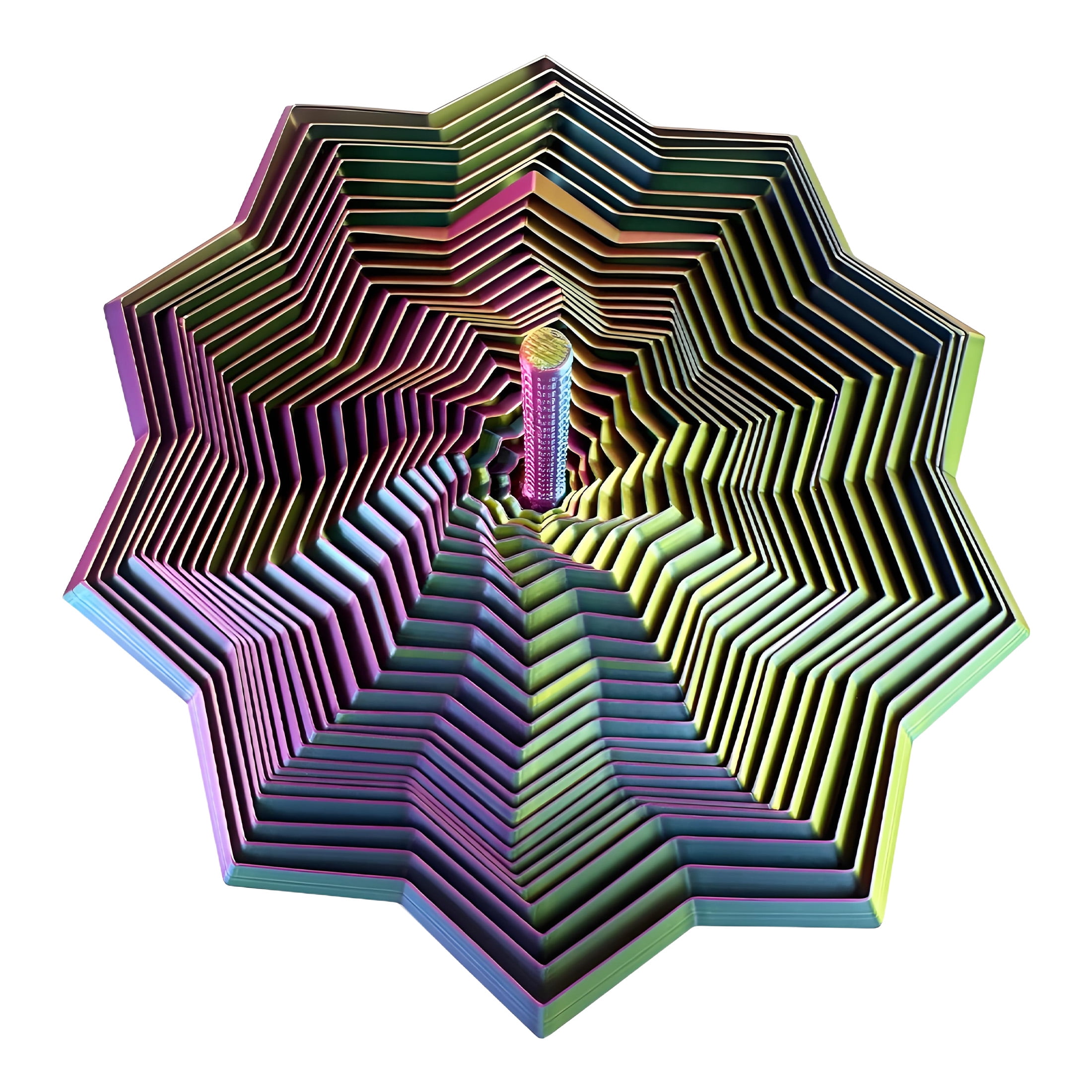 BESTSKY Sensory Fidget Star Lightweight 3D Printed Hexagon Spiral Tower ...