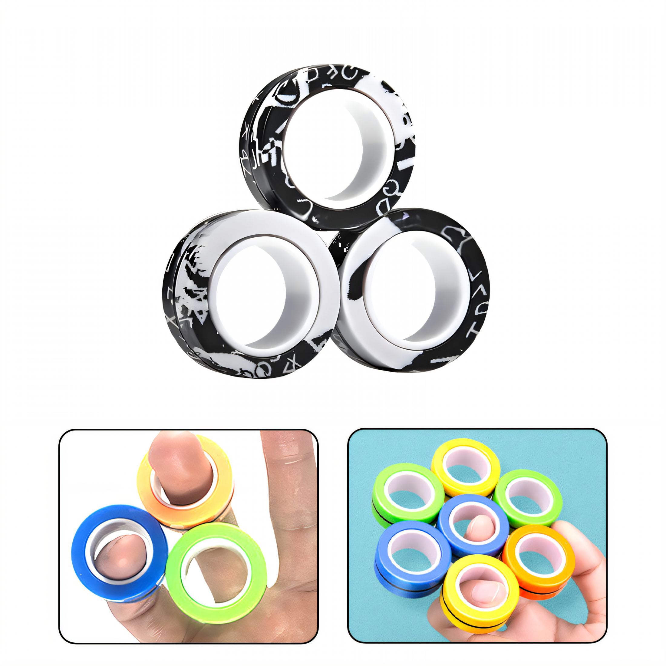 BESTSKY Sensory Toys,Unique Magnetic Design Fidget Spinners,Stimulates ...