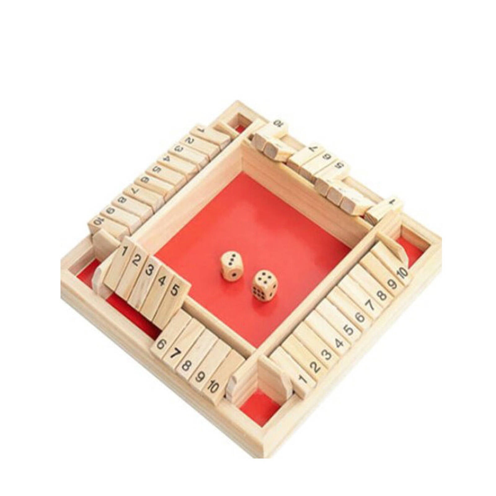 BESTSKY Shut Box Game,22*22*3.5cm Close Box Game,Waterproof Craft ...