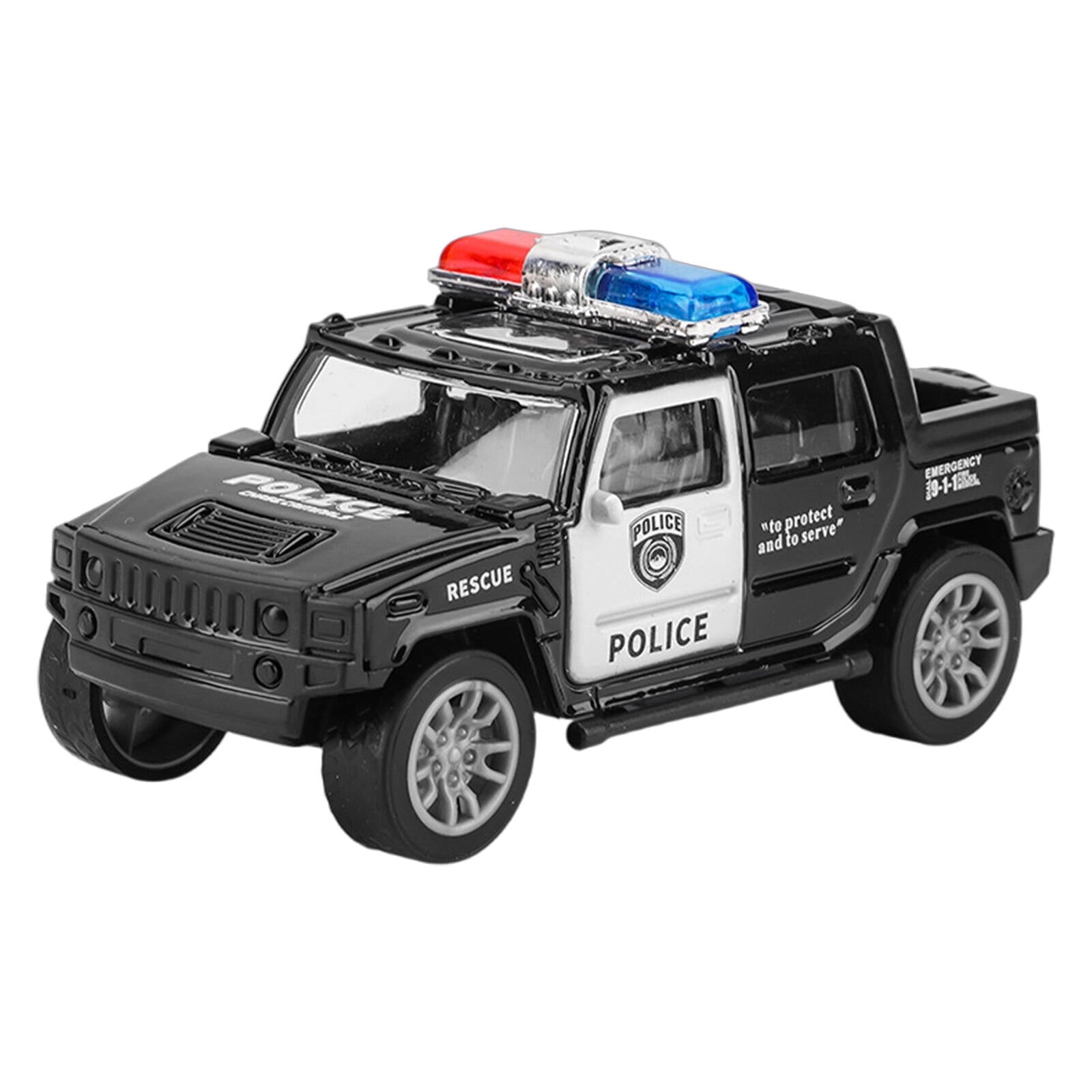 BESTSKY Simulation Police Car Toy Alloy Car Body Pull Back Vehicle ...