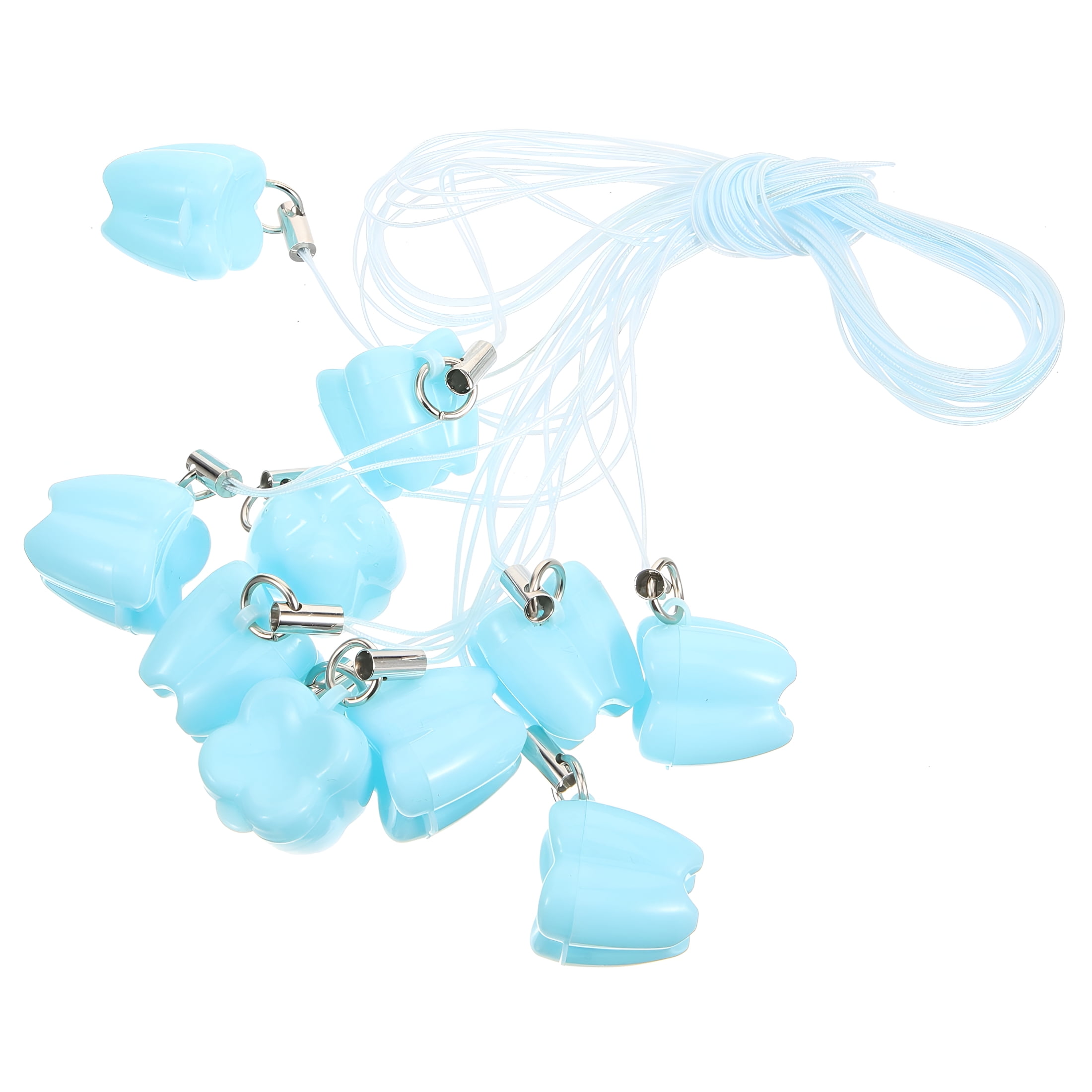 BESTSKY Sky Blue Tooth Fairy Necklace Kids Tooth Holder Plastic Storage ...