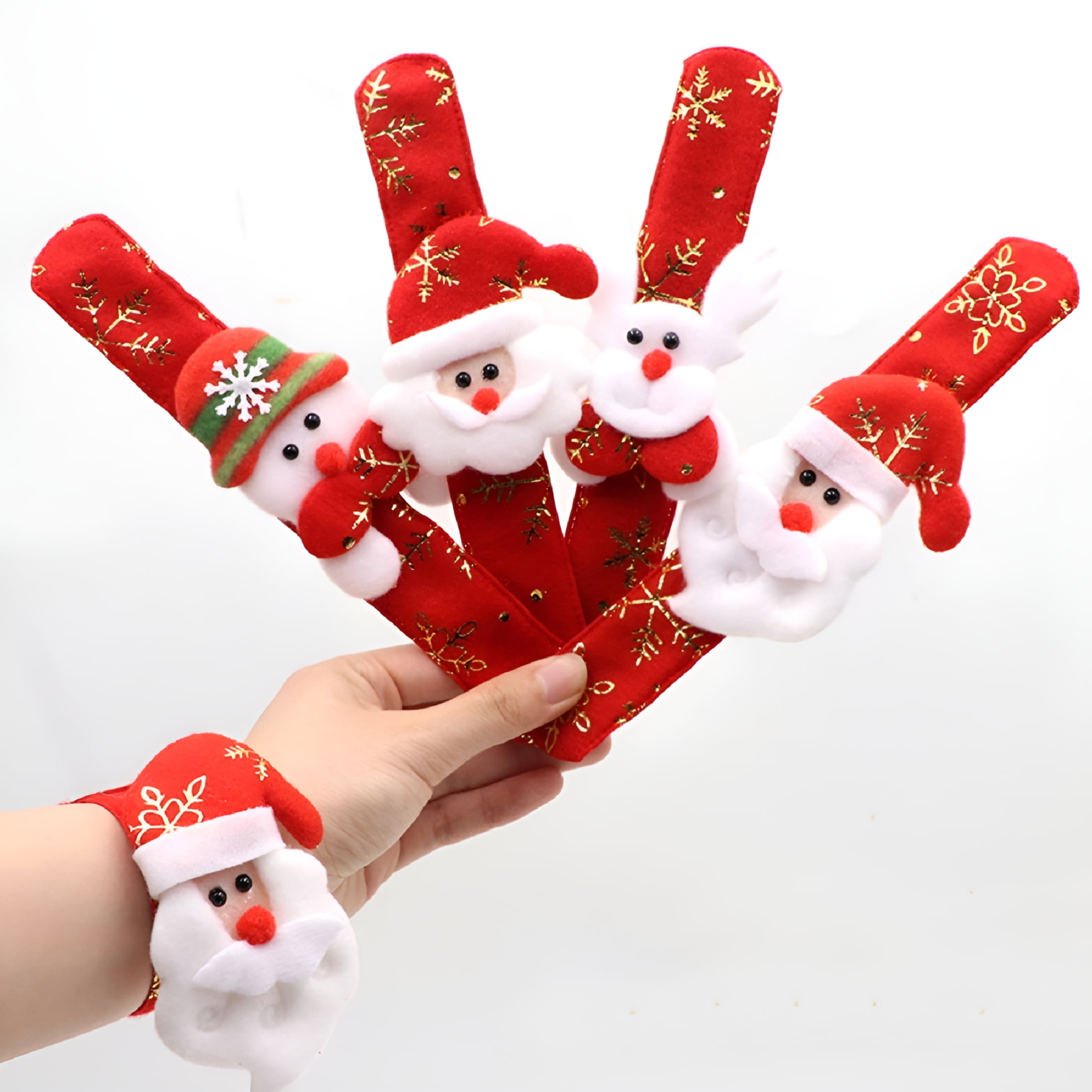 BESTSKY Slap Bracelet for Christmas Party Favors Snowflake Snowflakes ...