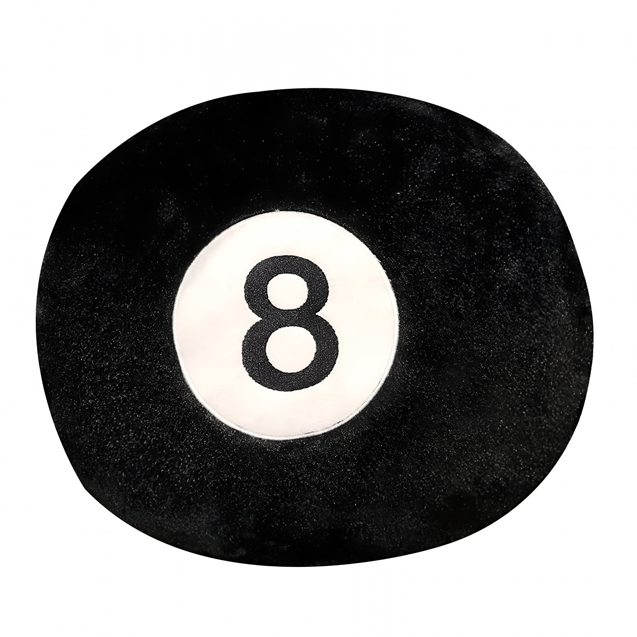 BESTSKY Soft and Fluffy Billiards Plush Pillow - Black Color No. 8 Ball ...