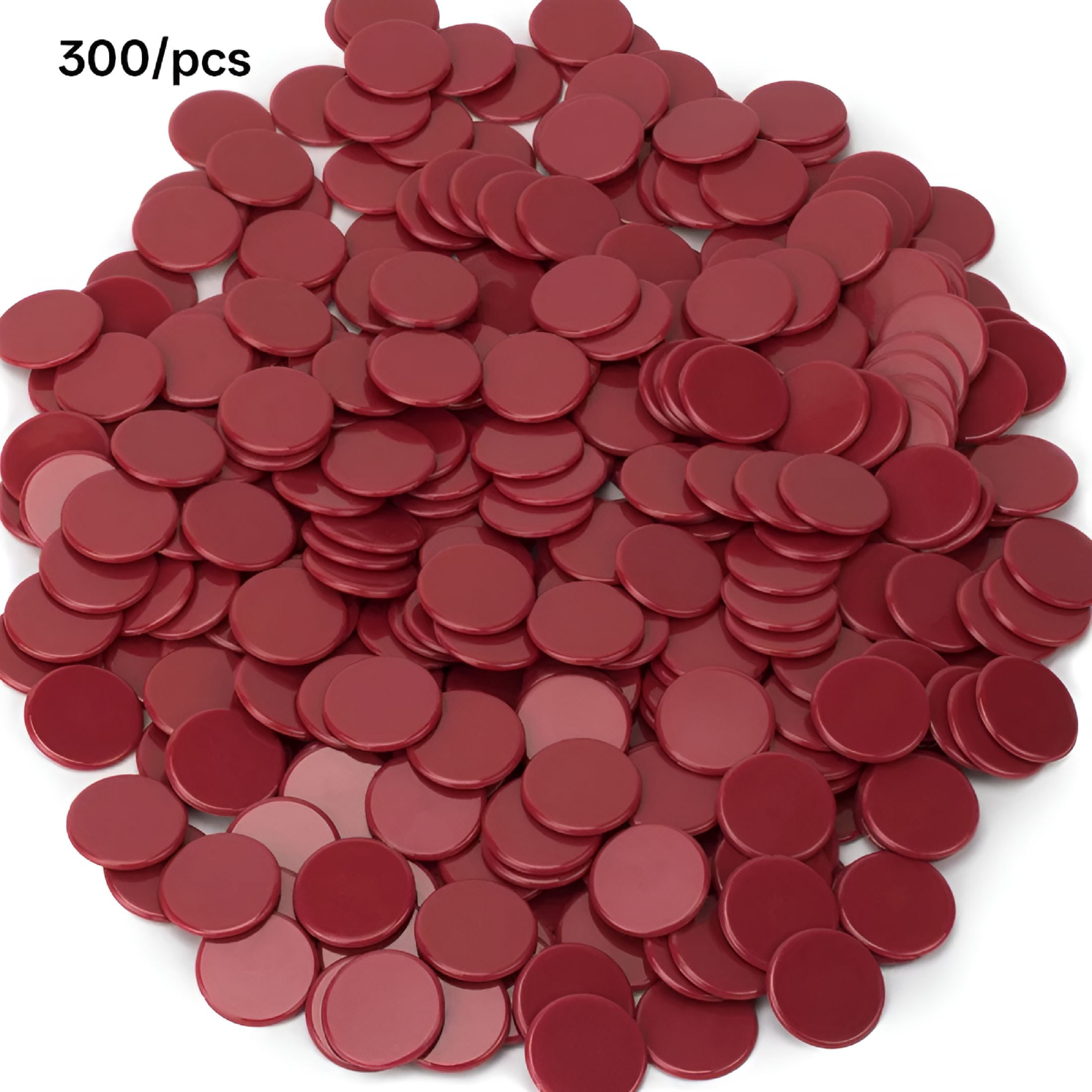 BESTSKY Solid Red Bingo Chips,Pack of 300 - Walmart.com