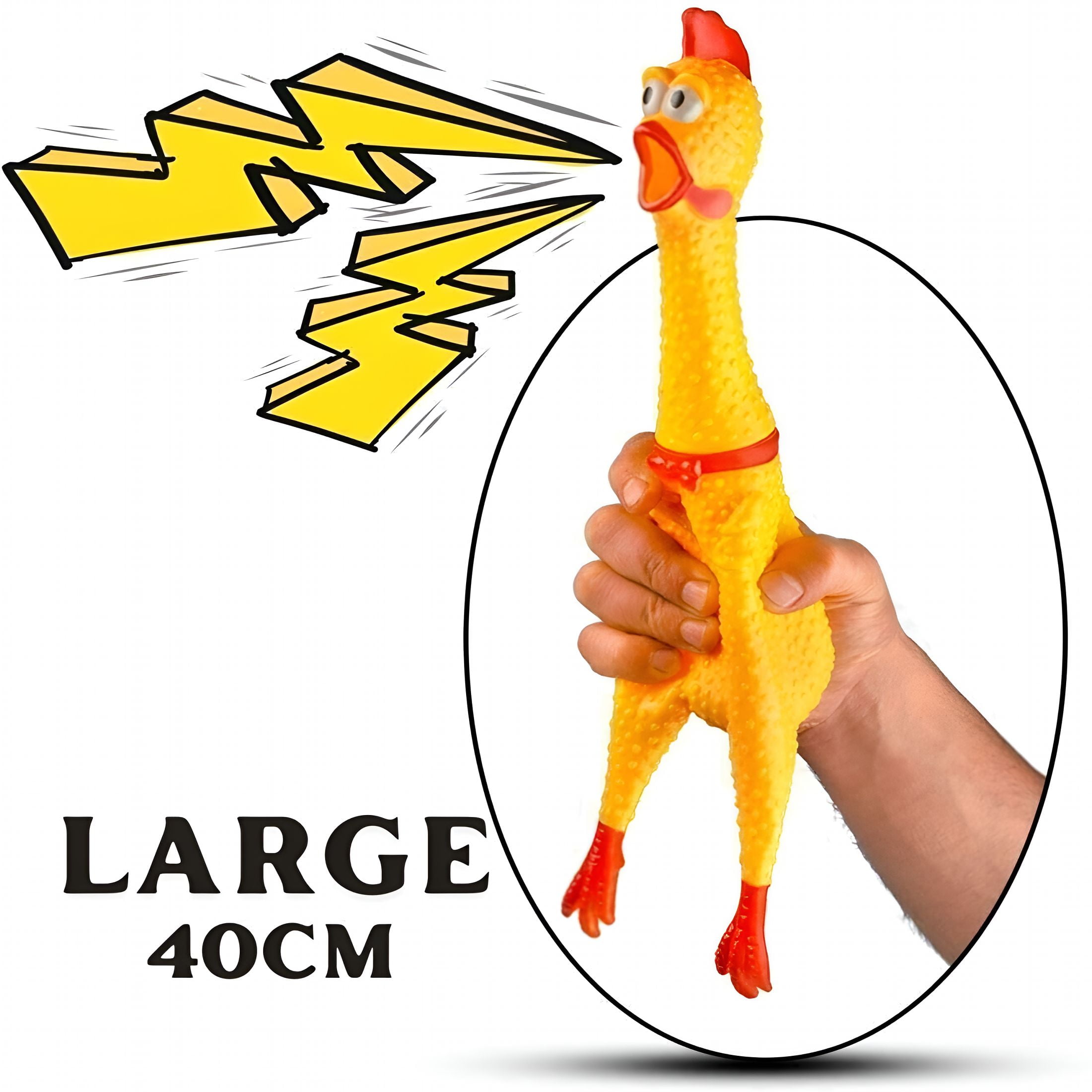 BESTSKY Squeeze Shrilling Screaming Rubber Chicken Pet Dog Bite Toy ...
