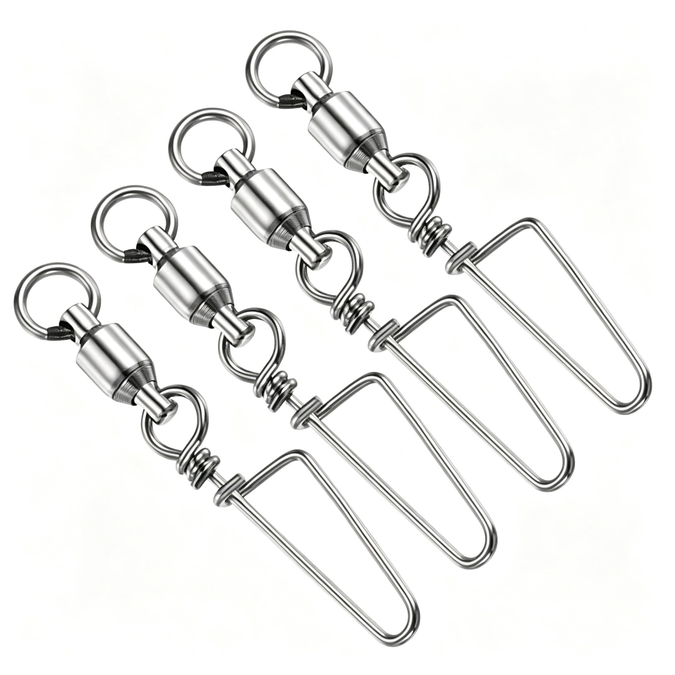 BESTSKY Stainless Steel Ball Bearing Fishing Snap Swivels 20 Pack,snap ...