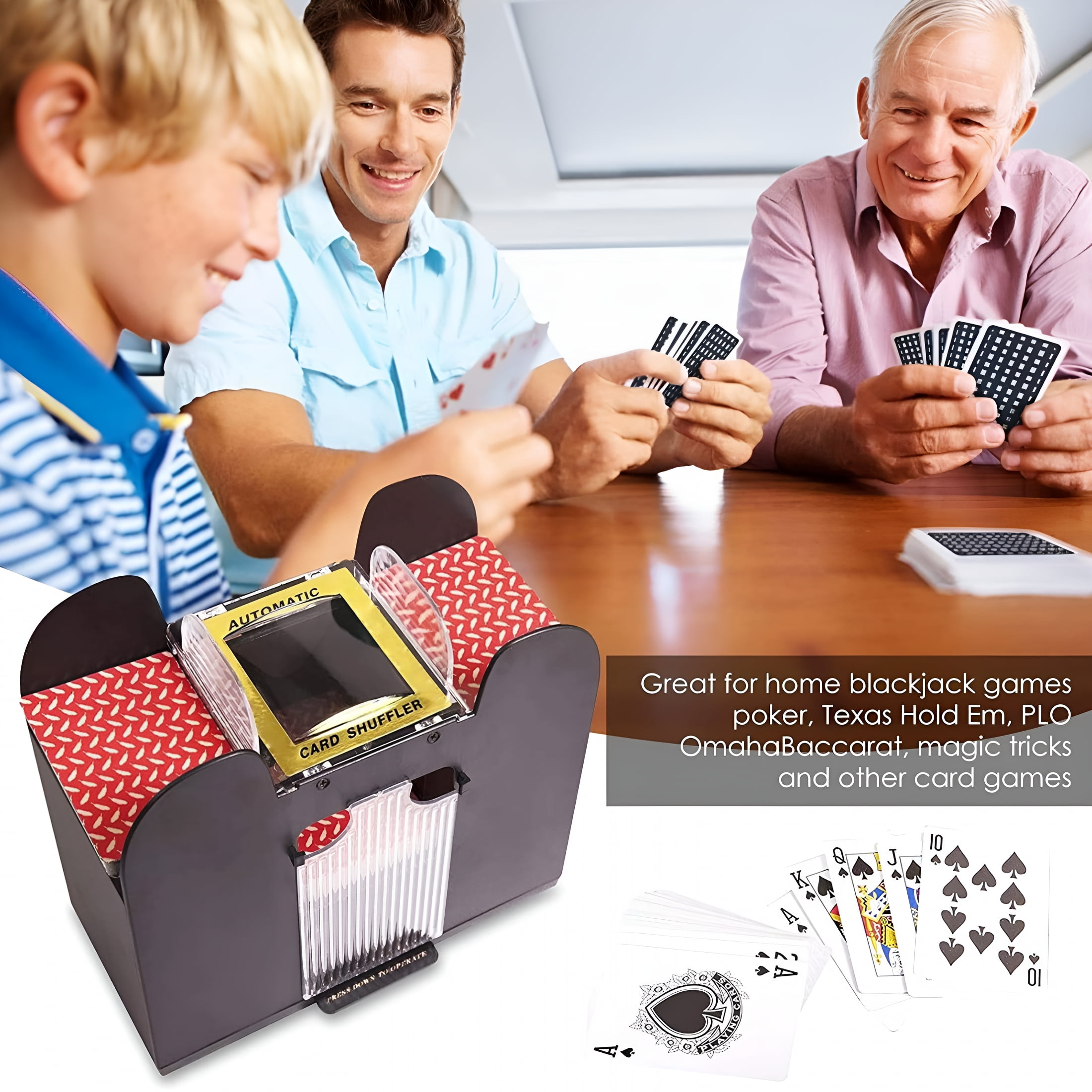 BESTSKY Stocking Stuffers for Kids Card 6 Decks Battery Operated Card ...
