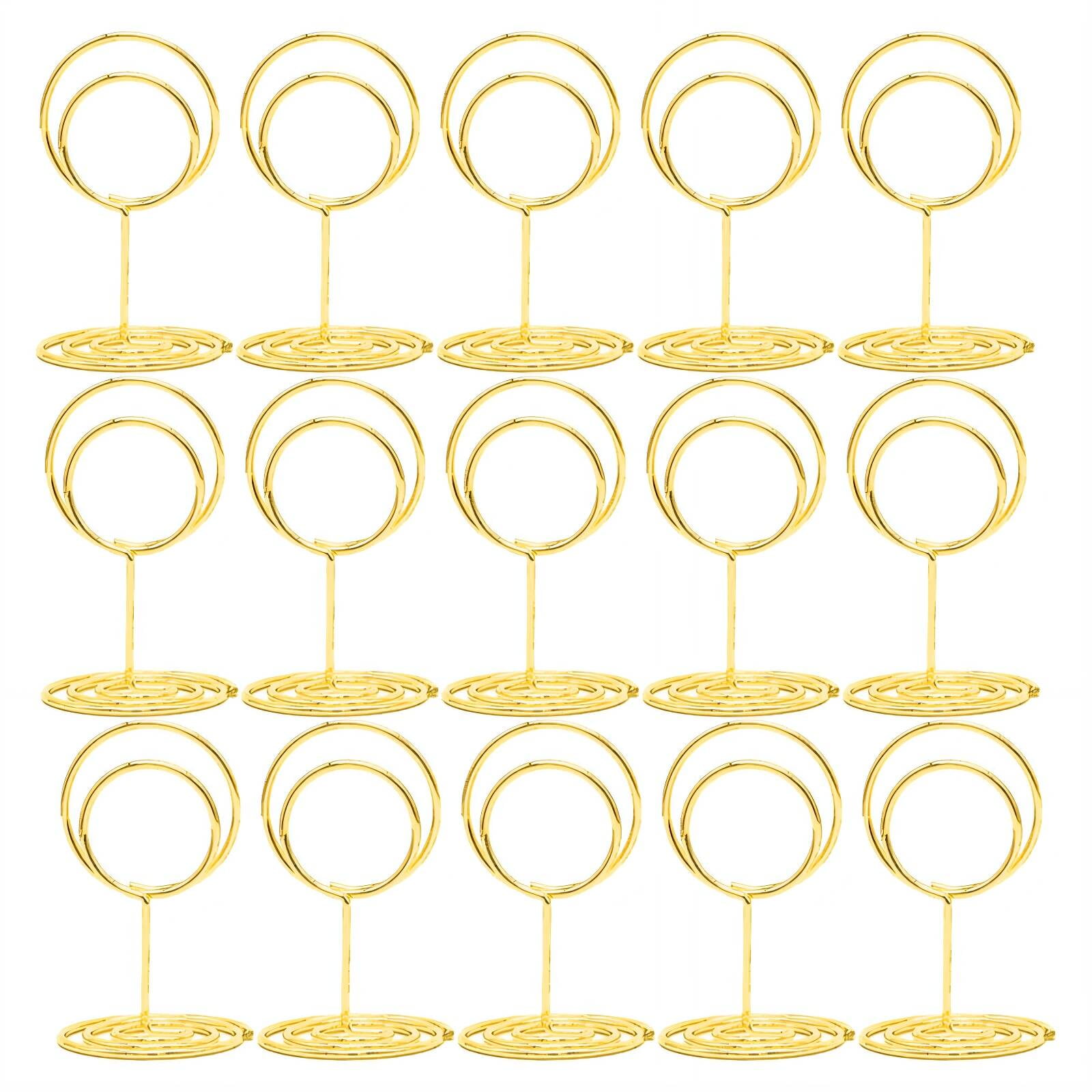 BESTSKY Table Number Holders,Metal Memo Holder Place Card Holders ...