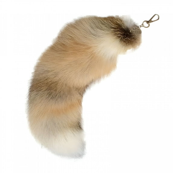 BESTSKY Tail Plush Keychain | Stuffed Plush Toy Cute Foxes Tail Pendant ...