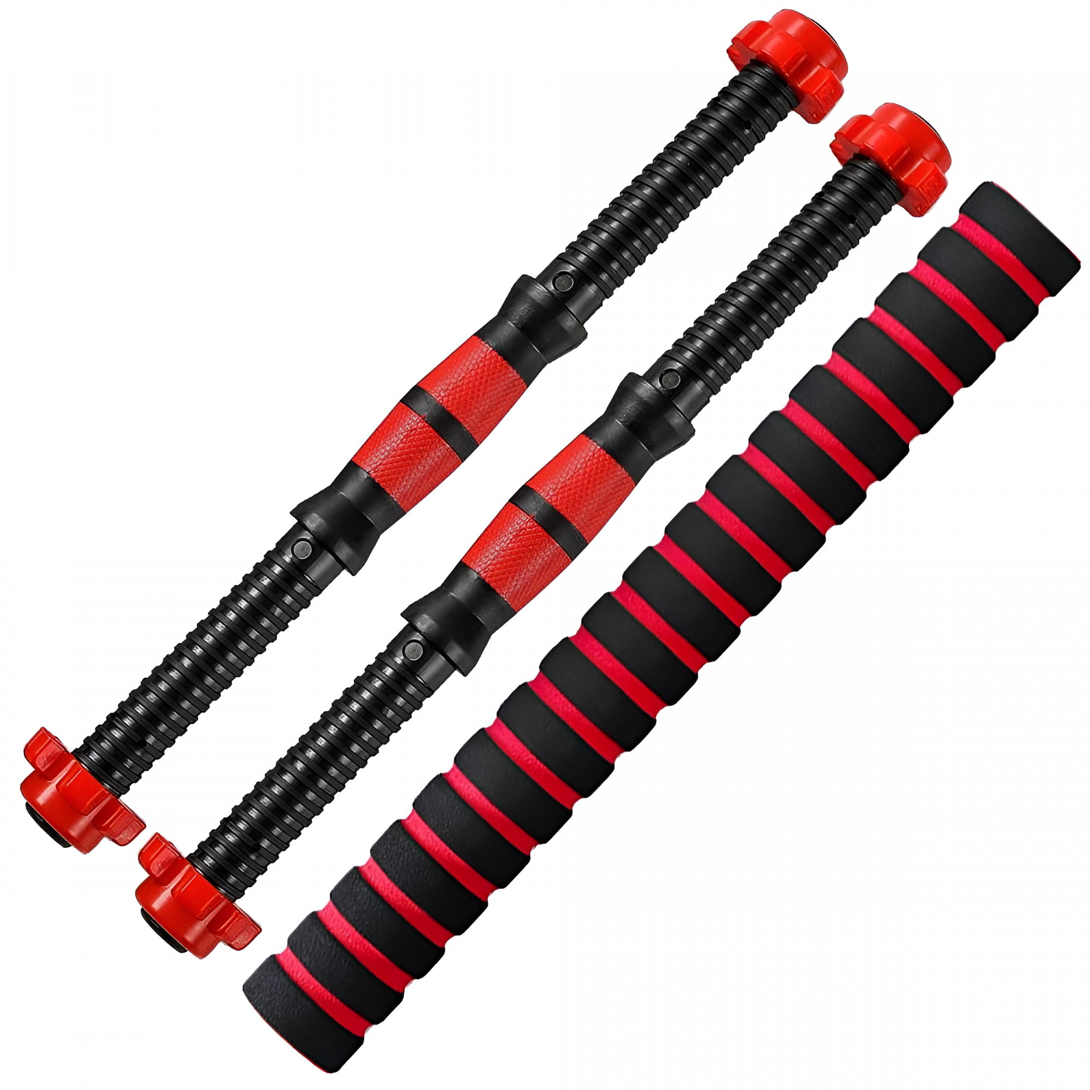 BESTSKY Threaded Dumbbell Handle Bars Ex Bar Set Adjustable Dumbbell ...