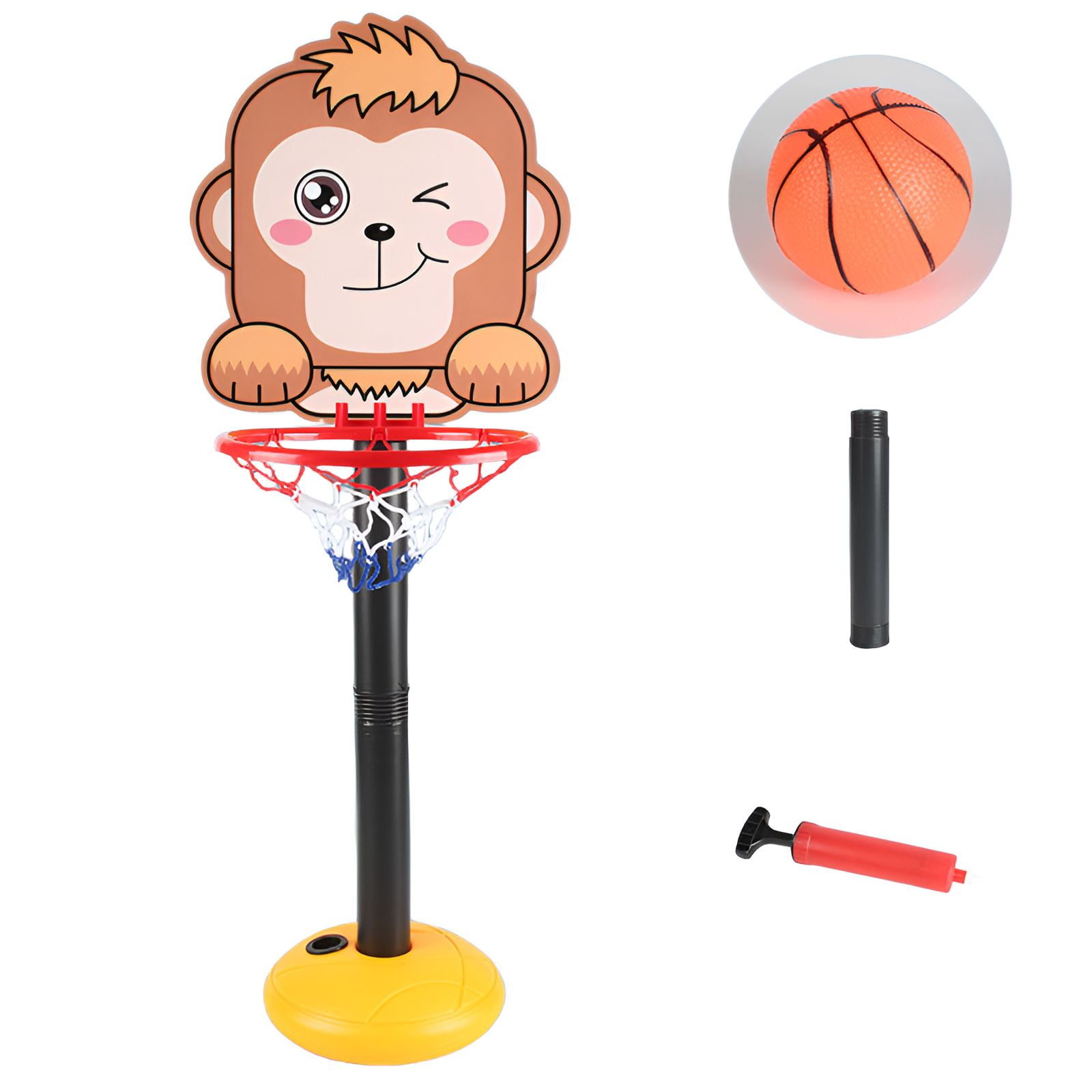 BESTSKY Toddler Basketball Hoop,Cute Cartoon Hoop Board Indoor ...